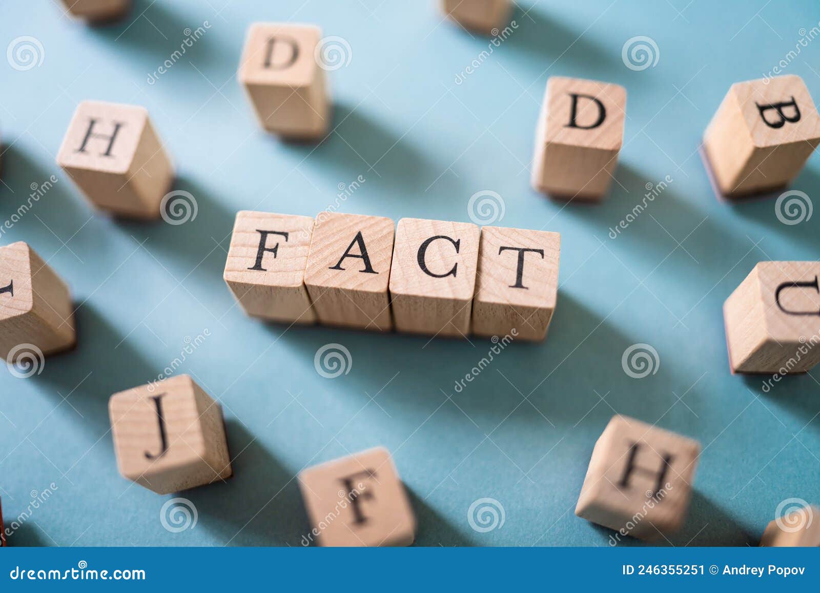 Fact Word Message stock image. Image of message, wooden - 246355251