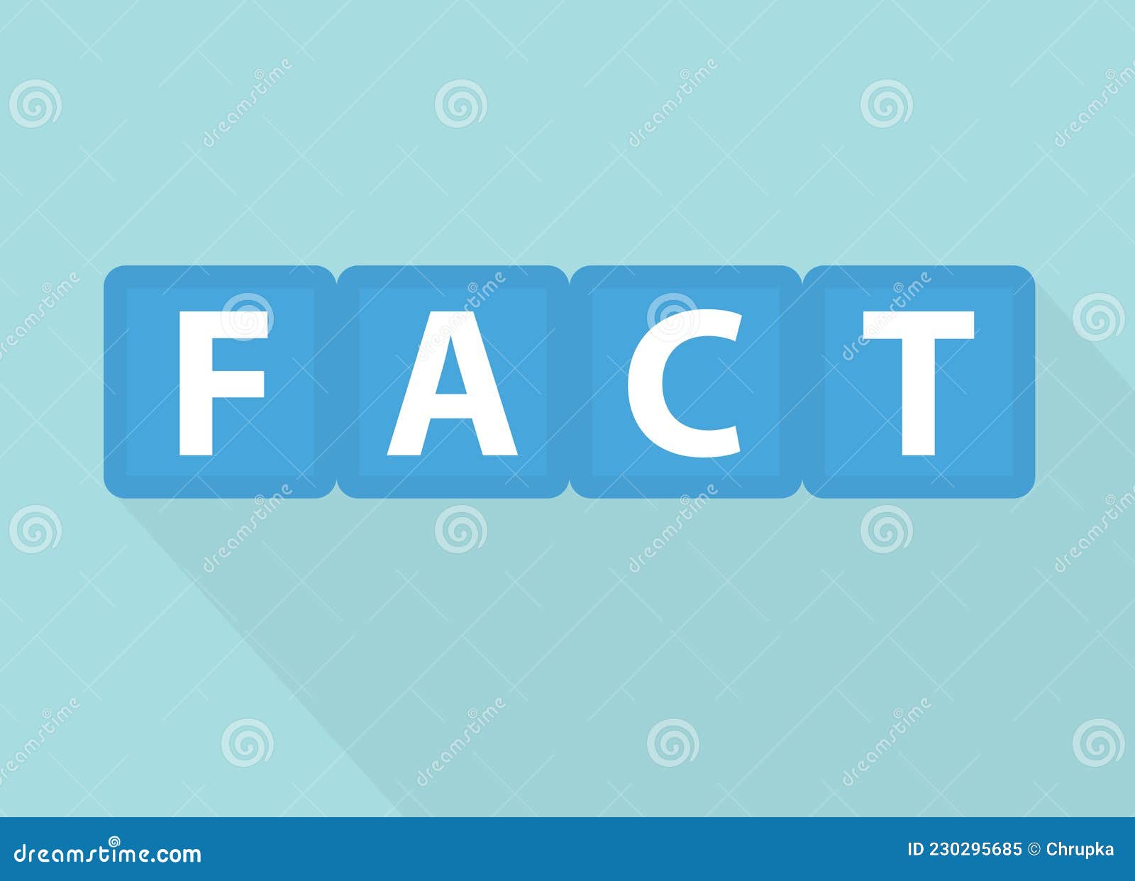 Fact word written on tiles stock vector. Illustration of question ...