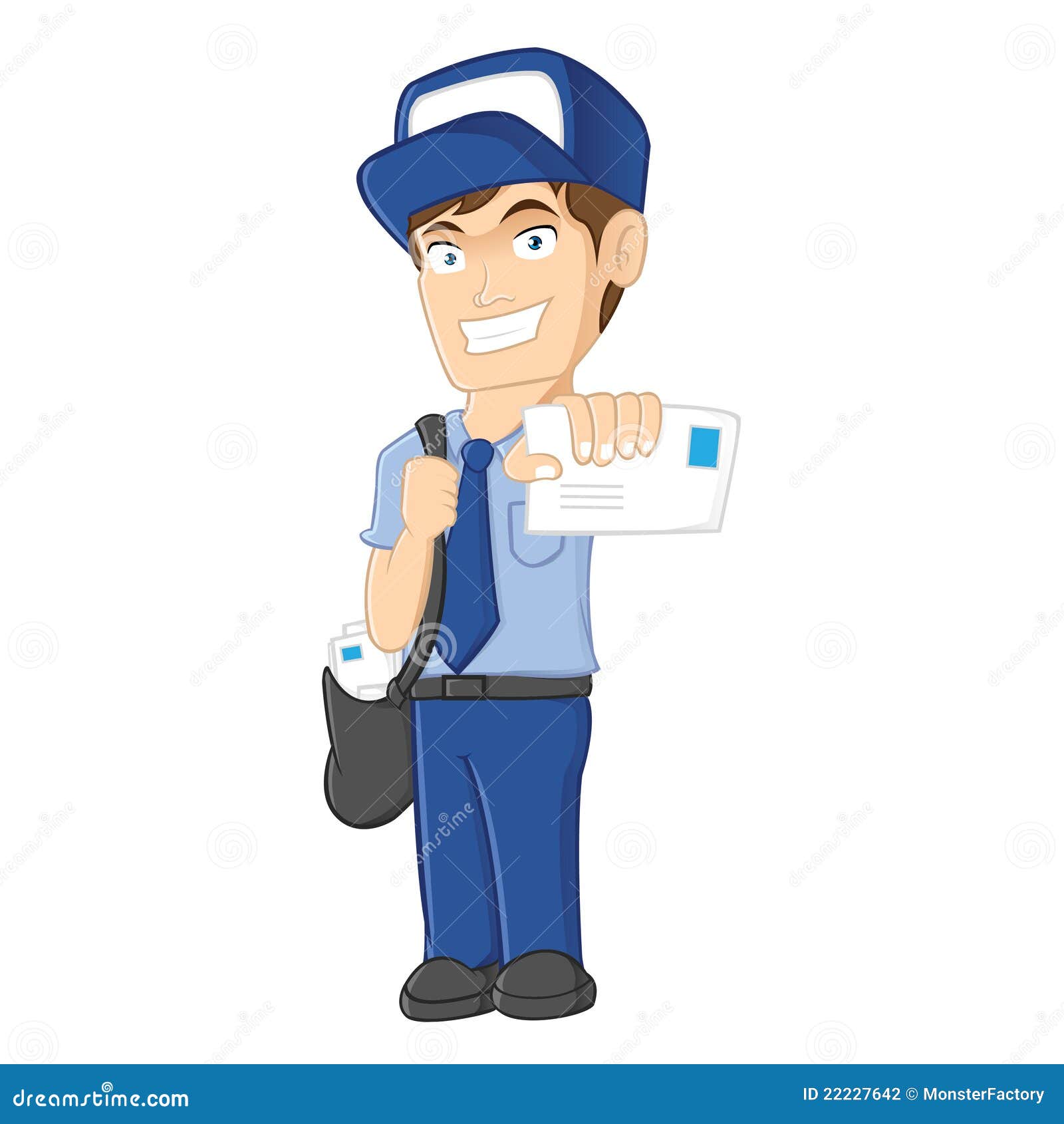 Facteur illustration de vecteur. Illustration du métier - 22227642