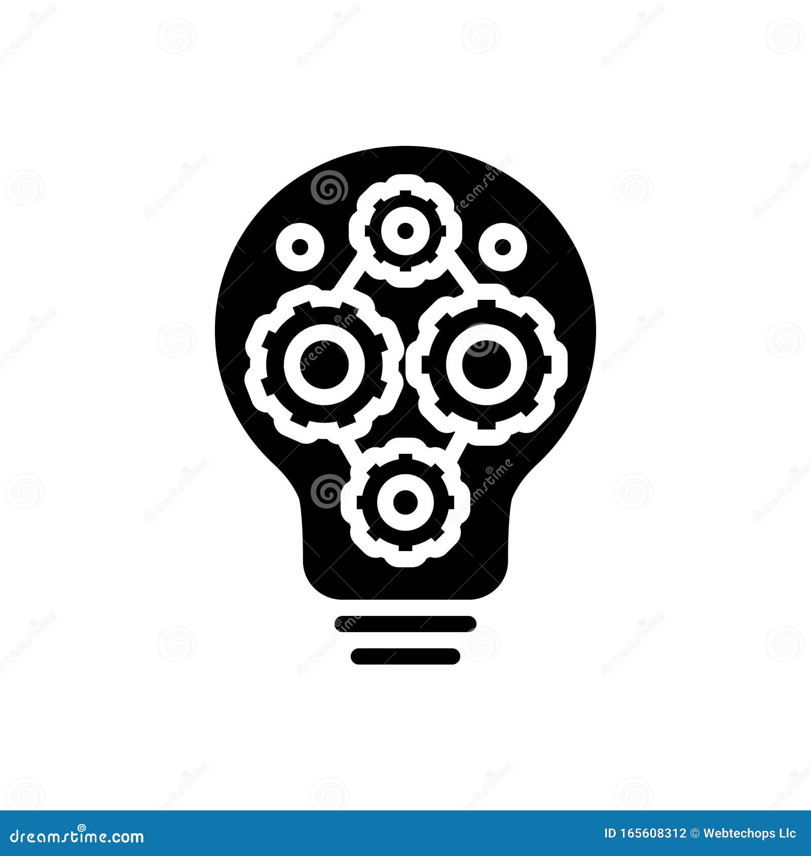 Black Solid Icon for Factor, Component and Decomposing Stock Vector ...