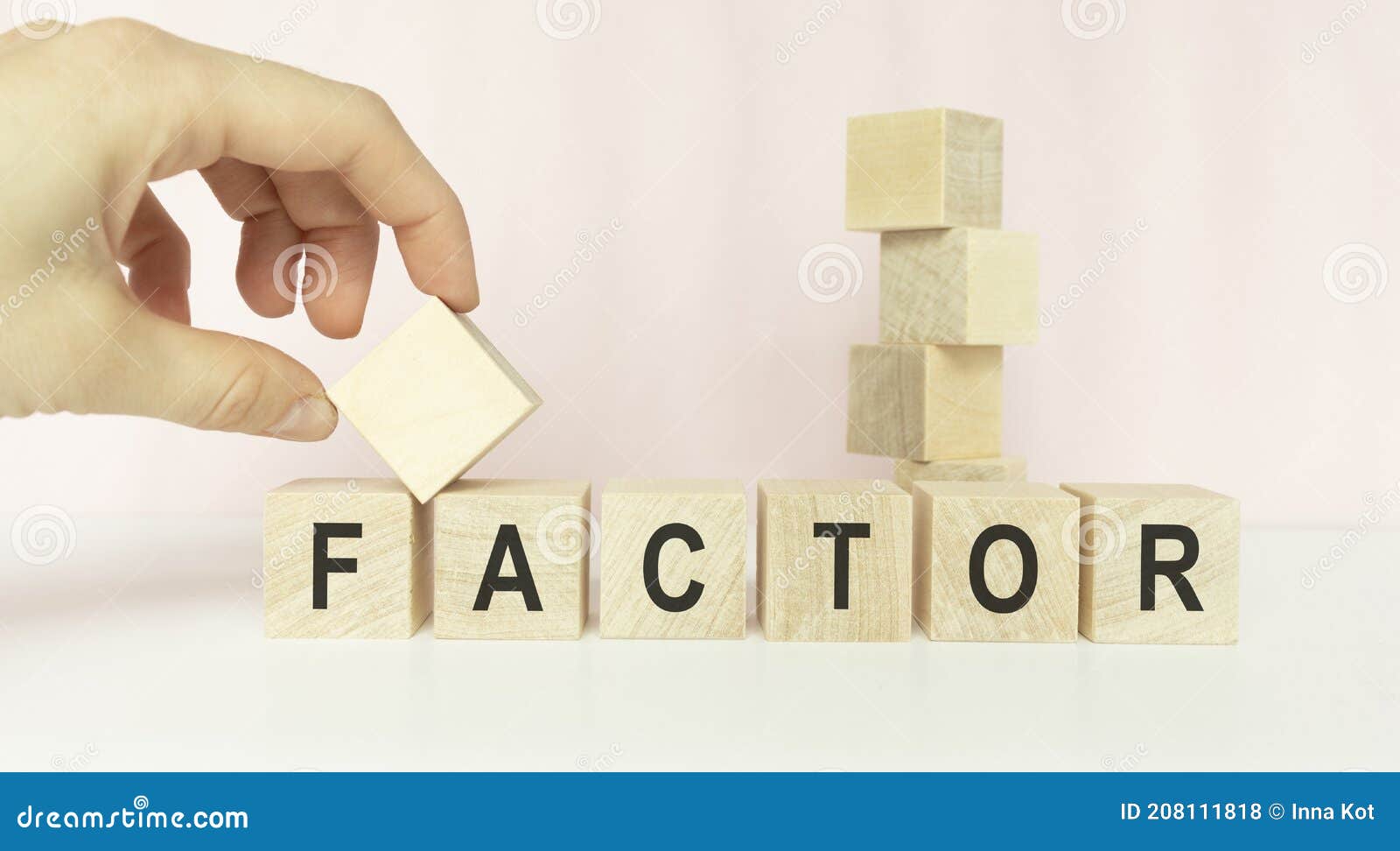 FACTOR The Word Is Written On A Yellow Piece Of Paper On A White ...