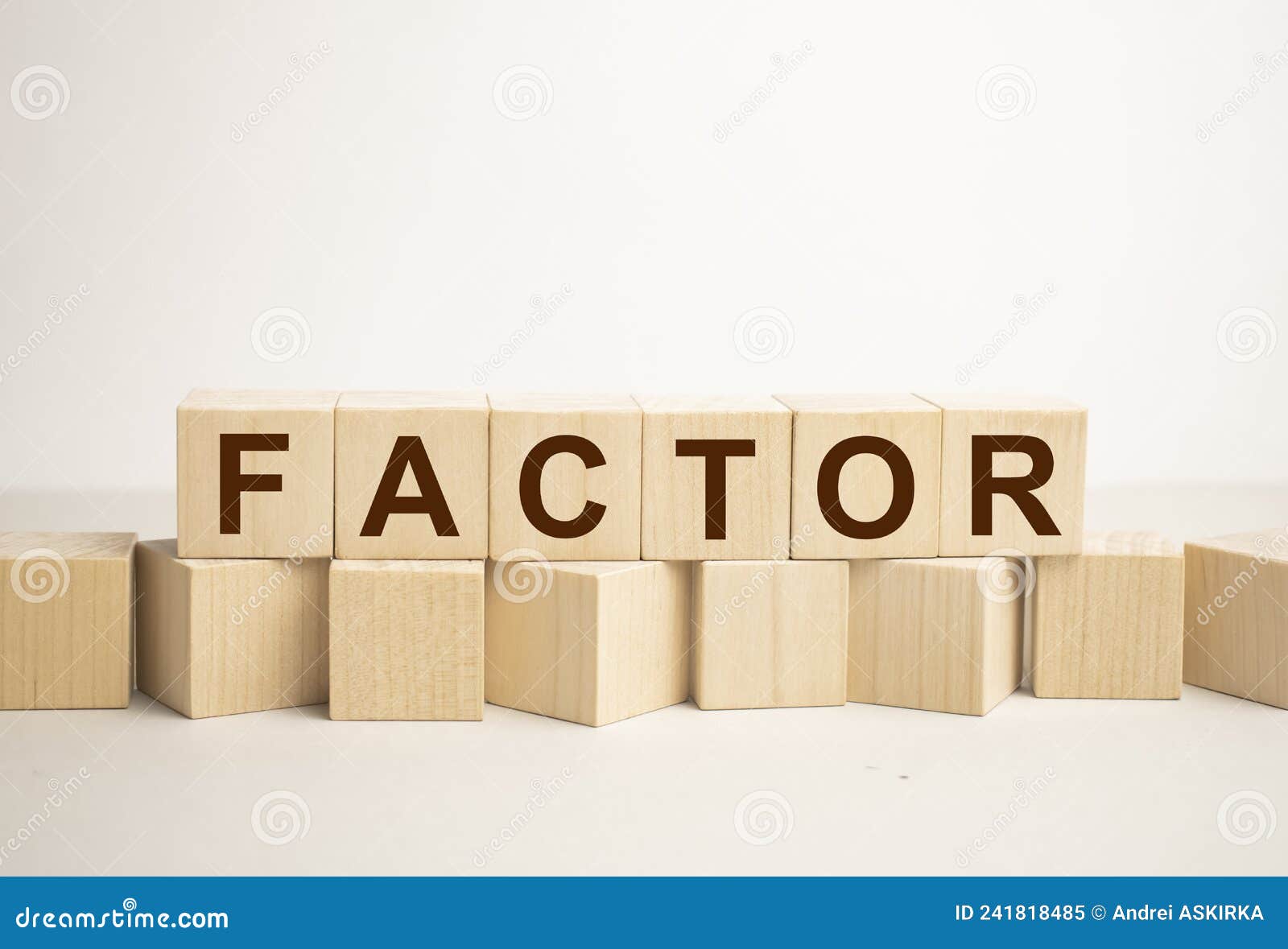 FACTOR The Word Is Written On A Yellow Piece Of Paper On A White ...