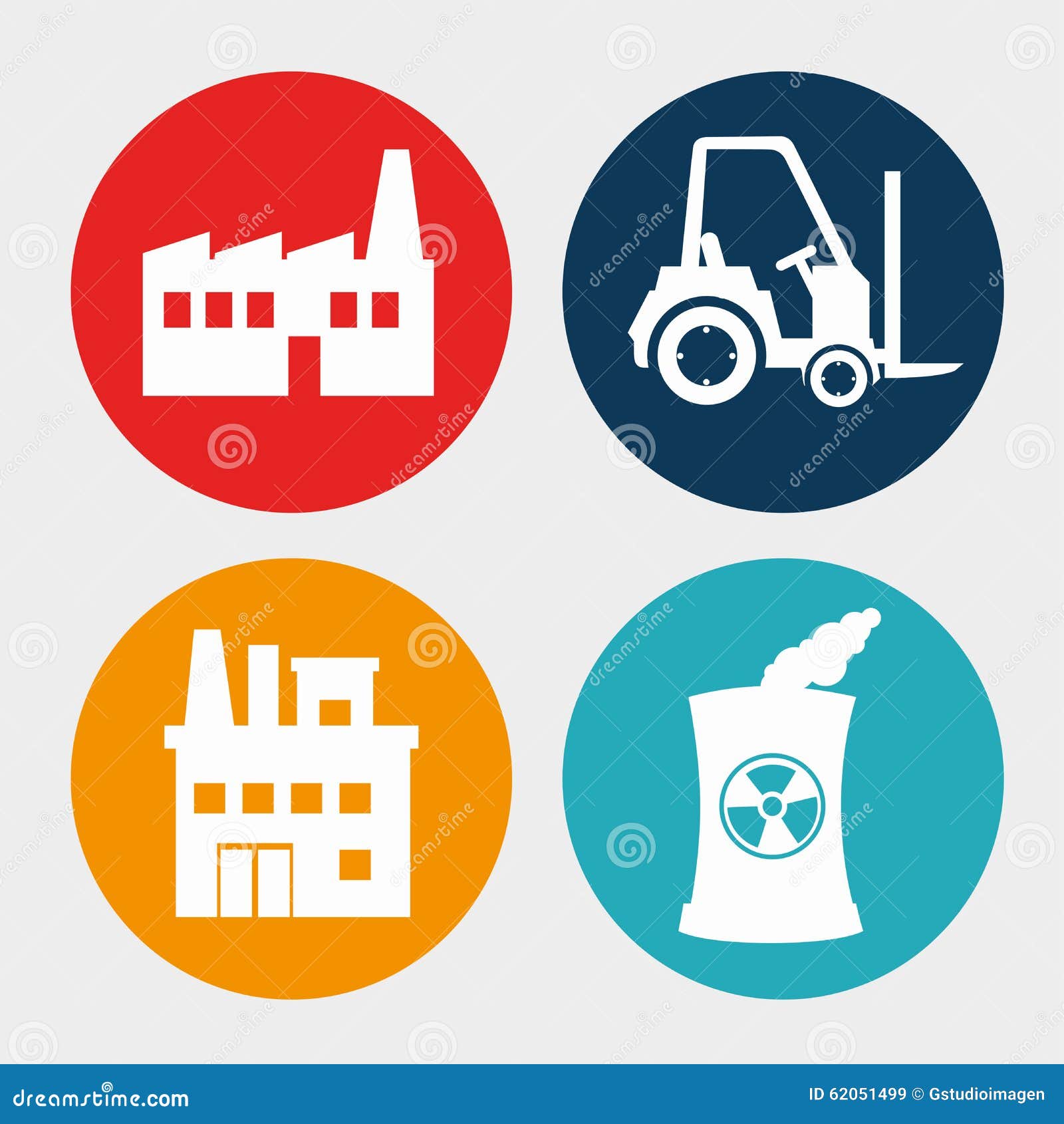 Factories and Industries Graphic Stock Vector - Illustration of company ...