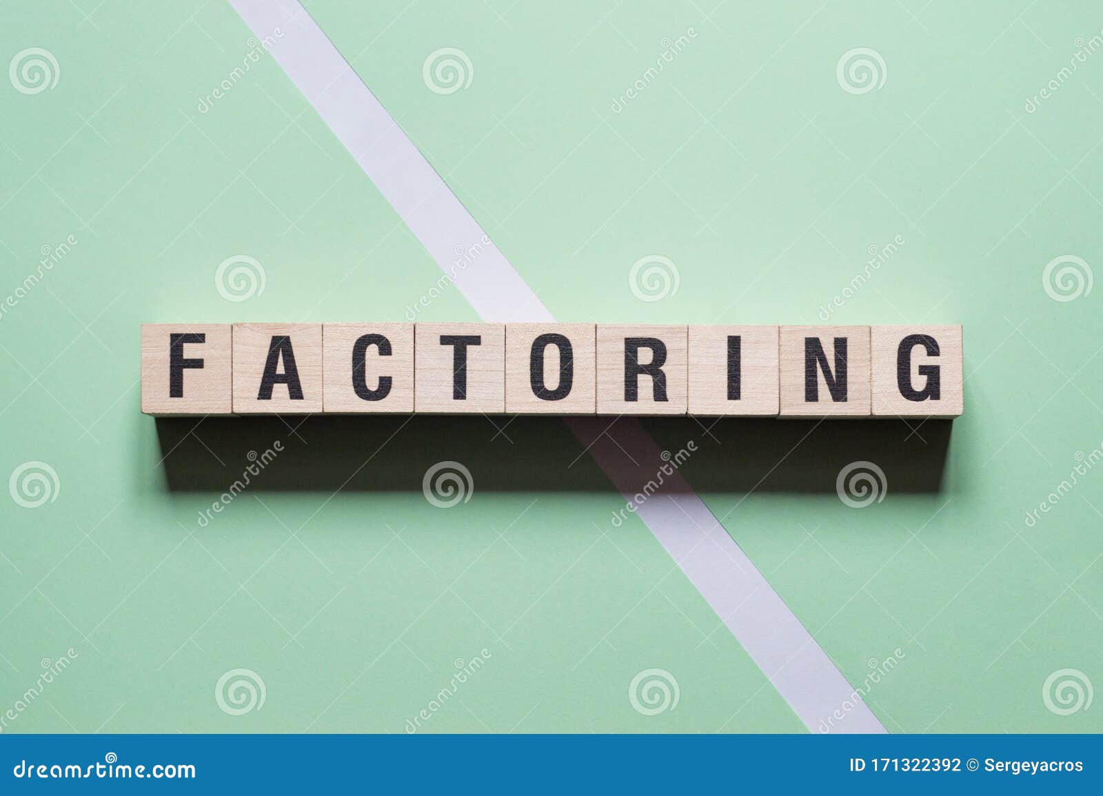 Factoring Word Concept on Cubes Stock Photo - Image of diversify ...