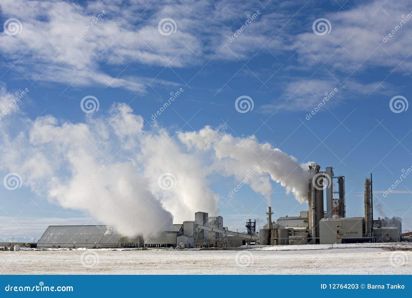 Factory stock image. Image of building, smoke, factory - 12764203