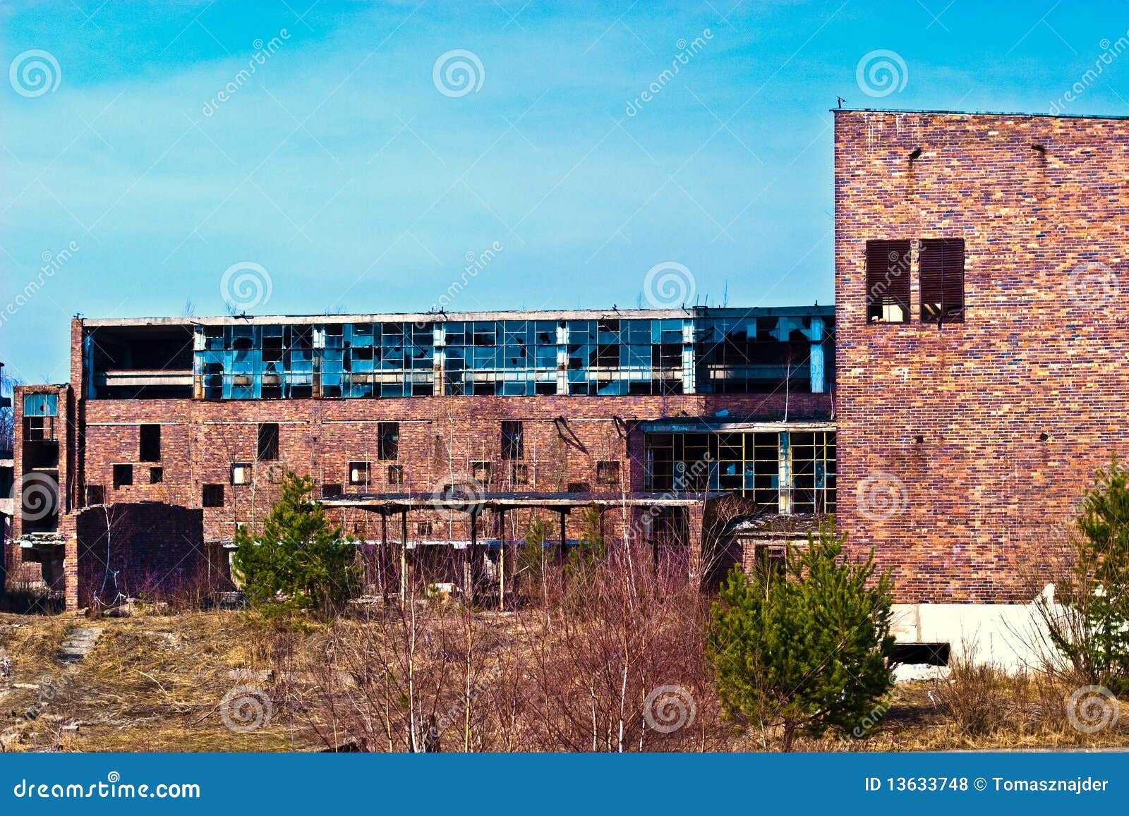Factory stock photo. Image of dirt, glass, messy, architecture - 13633748