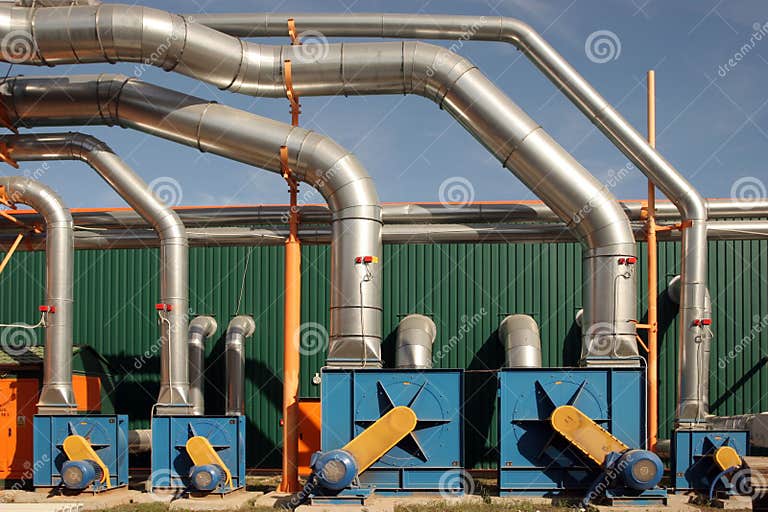Factory stock photo. Image of pine, lumber, pipes, processing - 1688372