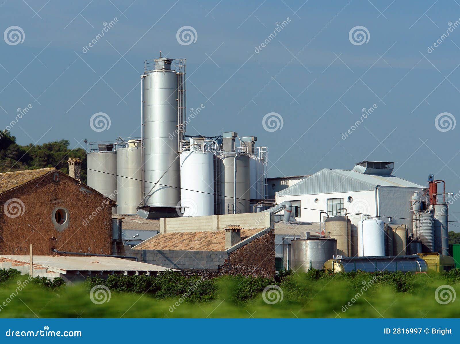 Factory stock image. Image of fuel, canister, building - 2816997
