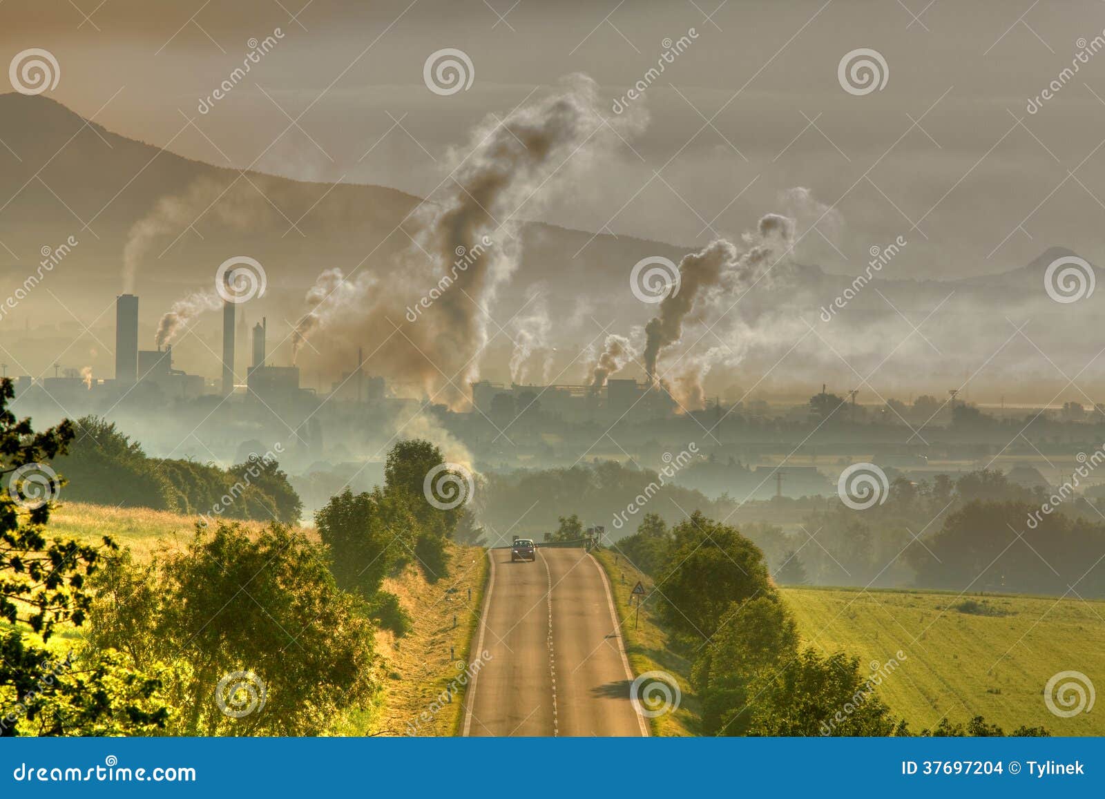Factory stock photo. Image of distance, nature, travel - 37697204