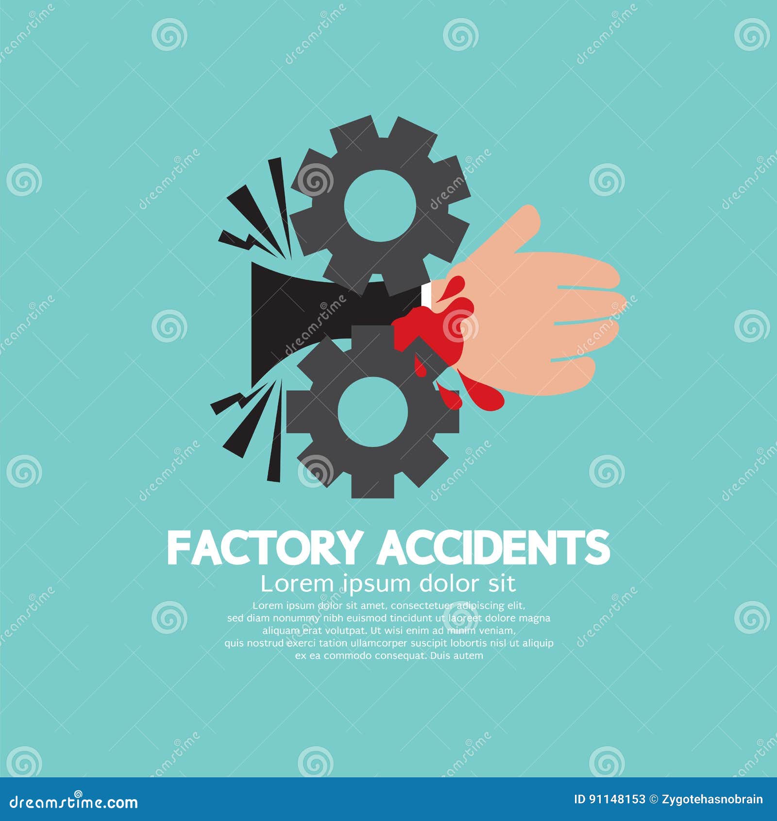 Factory Accidents Concept Vector Stock Vector - Illustration of people ...