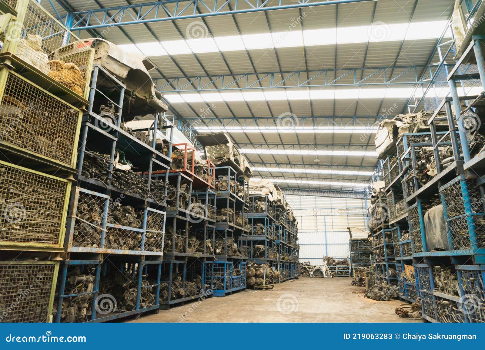 Factory Area for Engineer and Automotive Worker Stock Image - Image of ...
