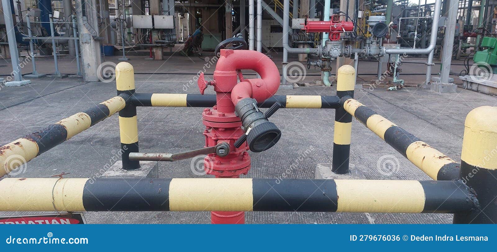 Factory area fire hydrant stock photo. Image of fire - 279676036