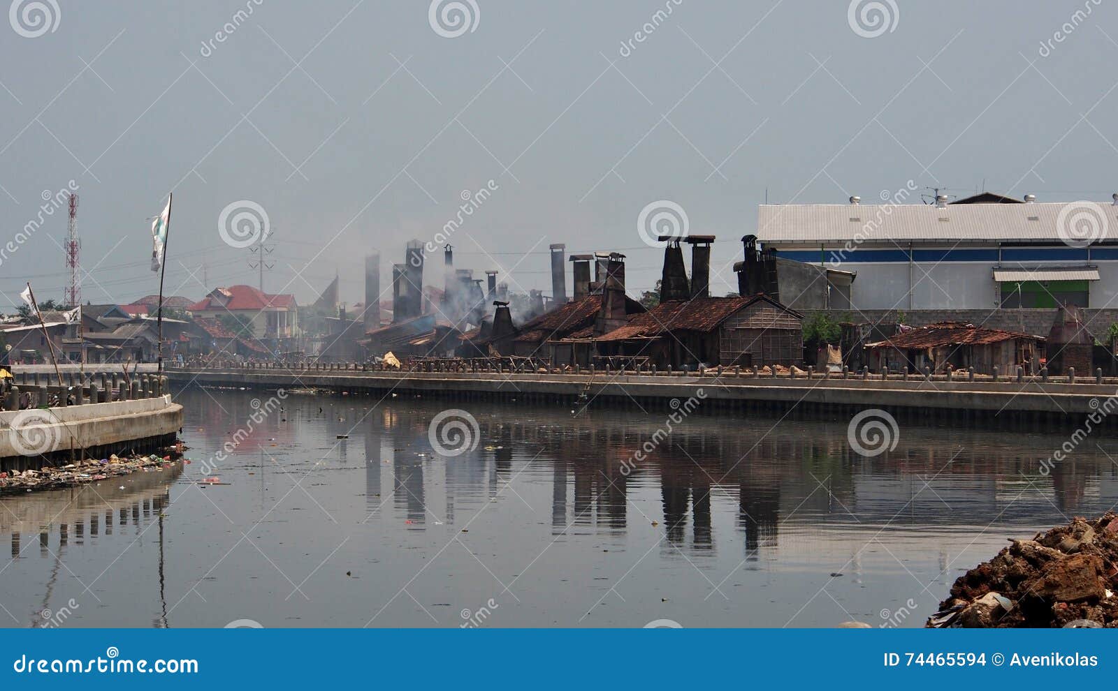 Factory Area, Semarang, Indonesia Stock Photo - Image of industry ...
