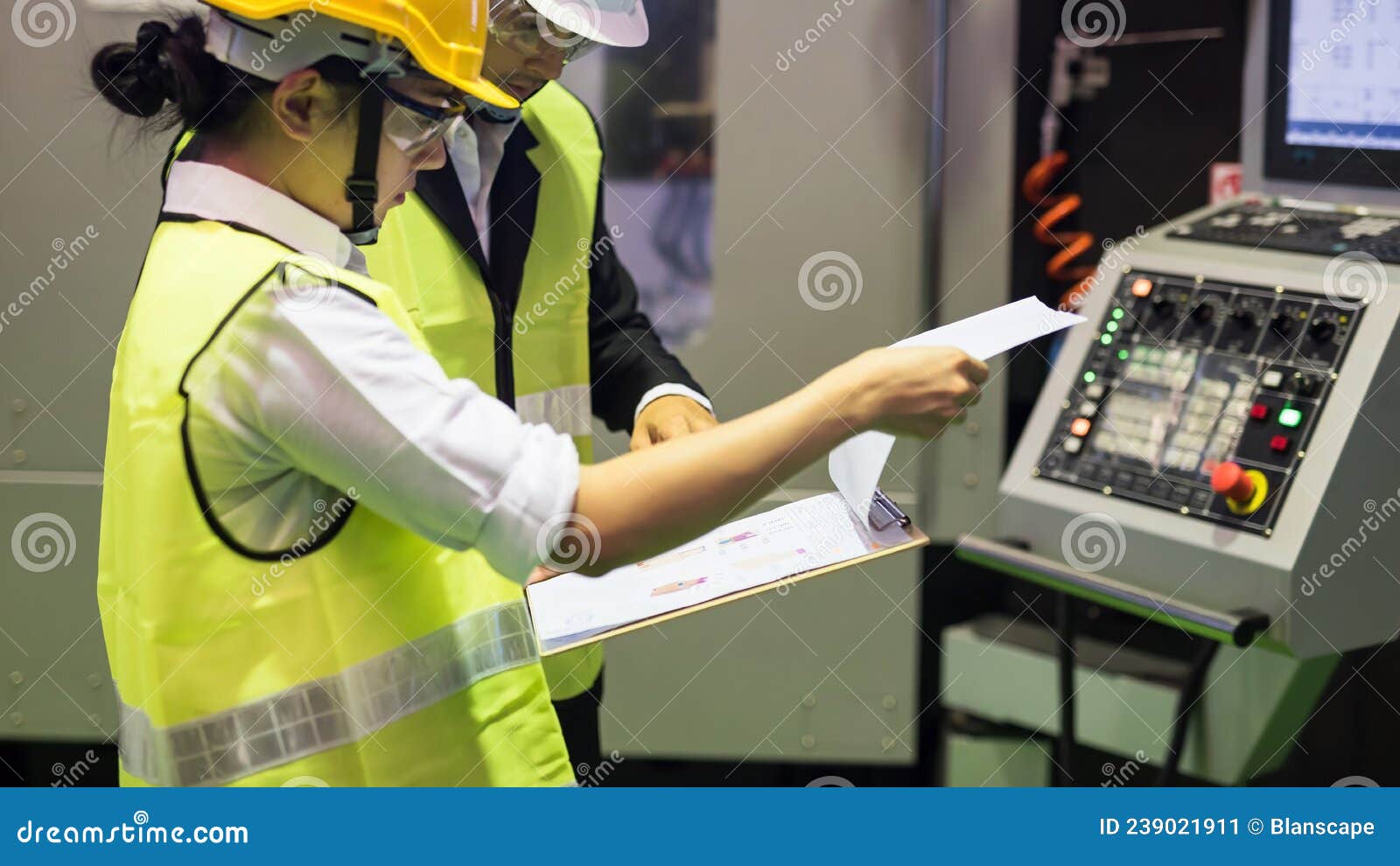 Factory Auditor Check Microchip Mock Up Blueprint Stock Image - Image ...