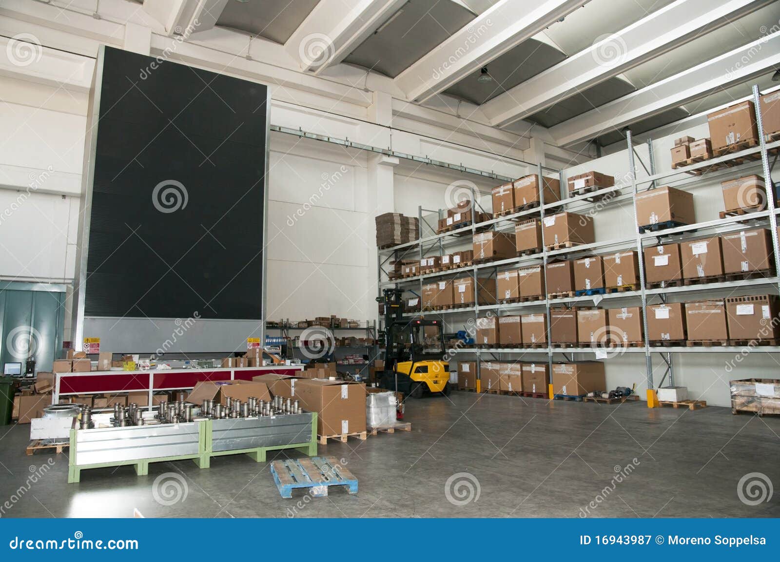Factory: Automatic Warehouse Stock Image - Image of modules, vectors ...