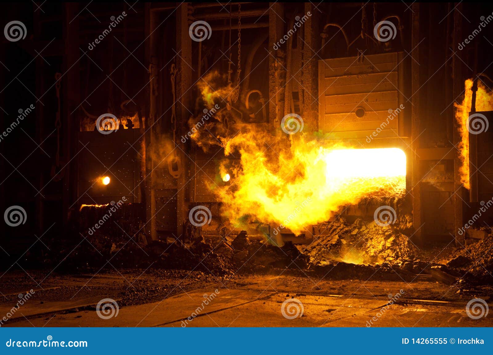 Factory blast furnace stock image. Image of incinerator - 14265555