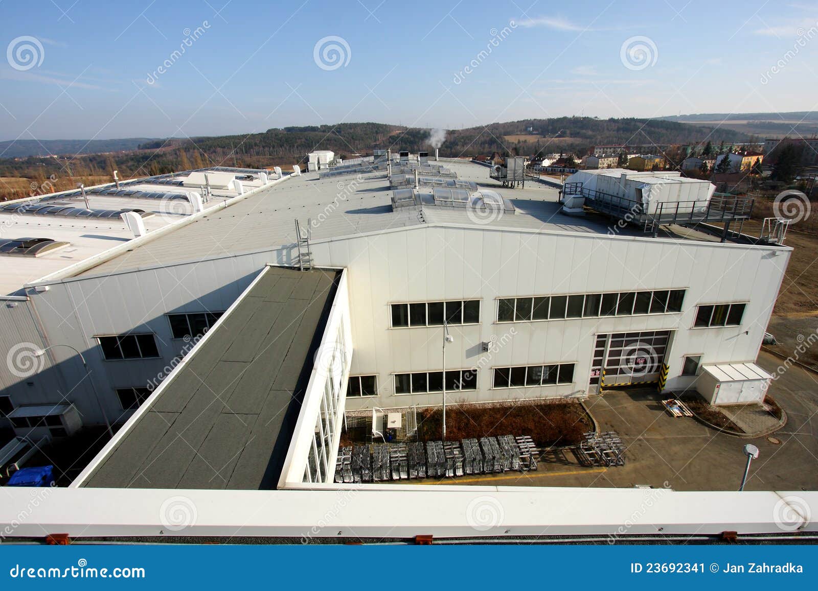 Factory building stock image. Image of fire, area, plant - 23692341