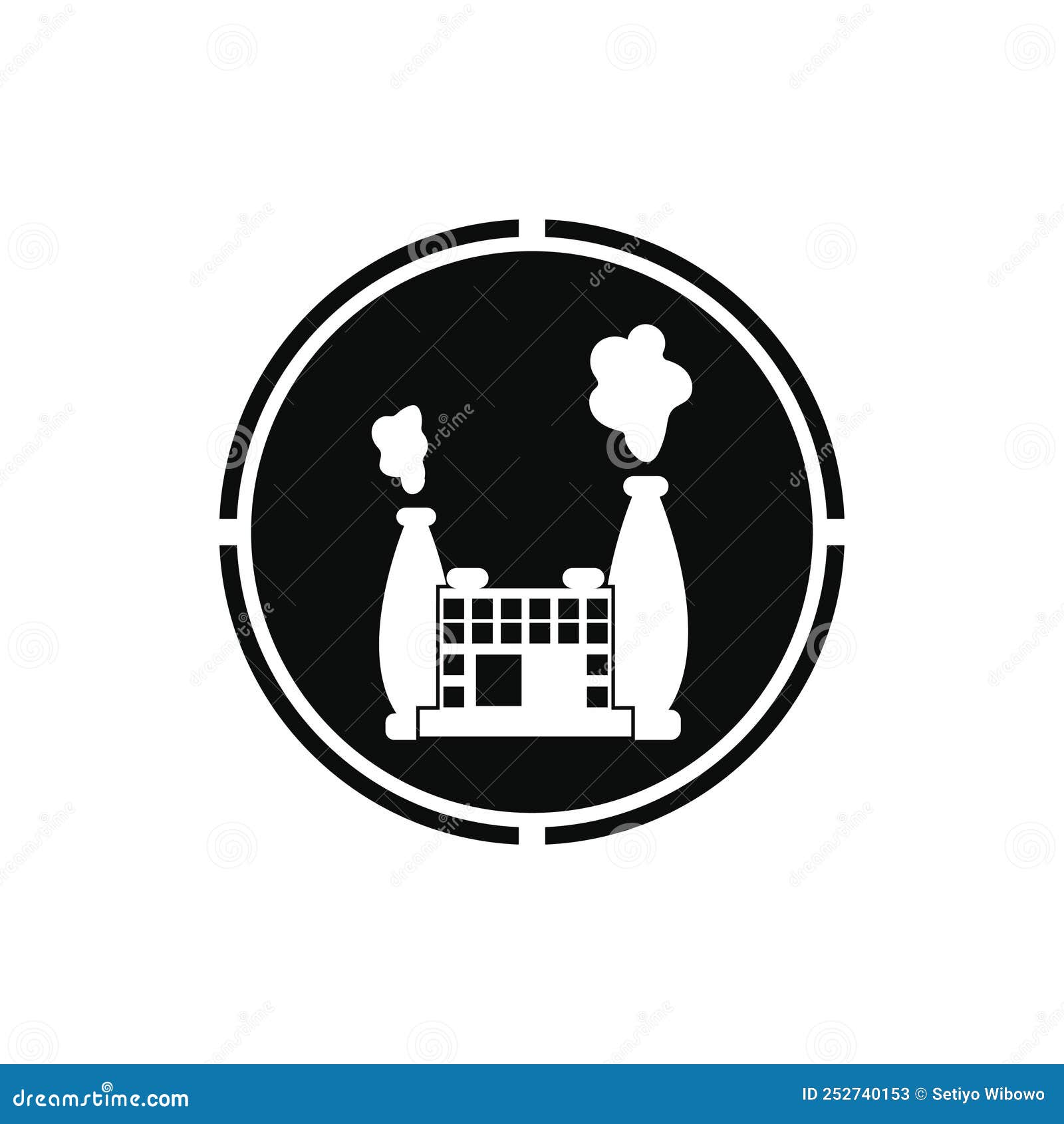 FACTORY BUILDING ICONS VECTOR Stock Vector - Illustration of urban ...