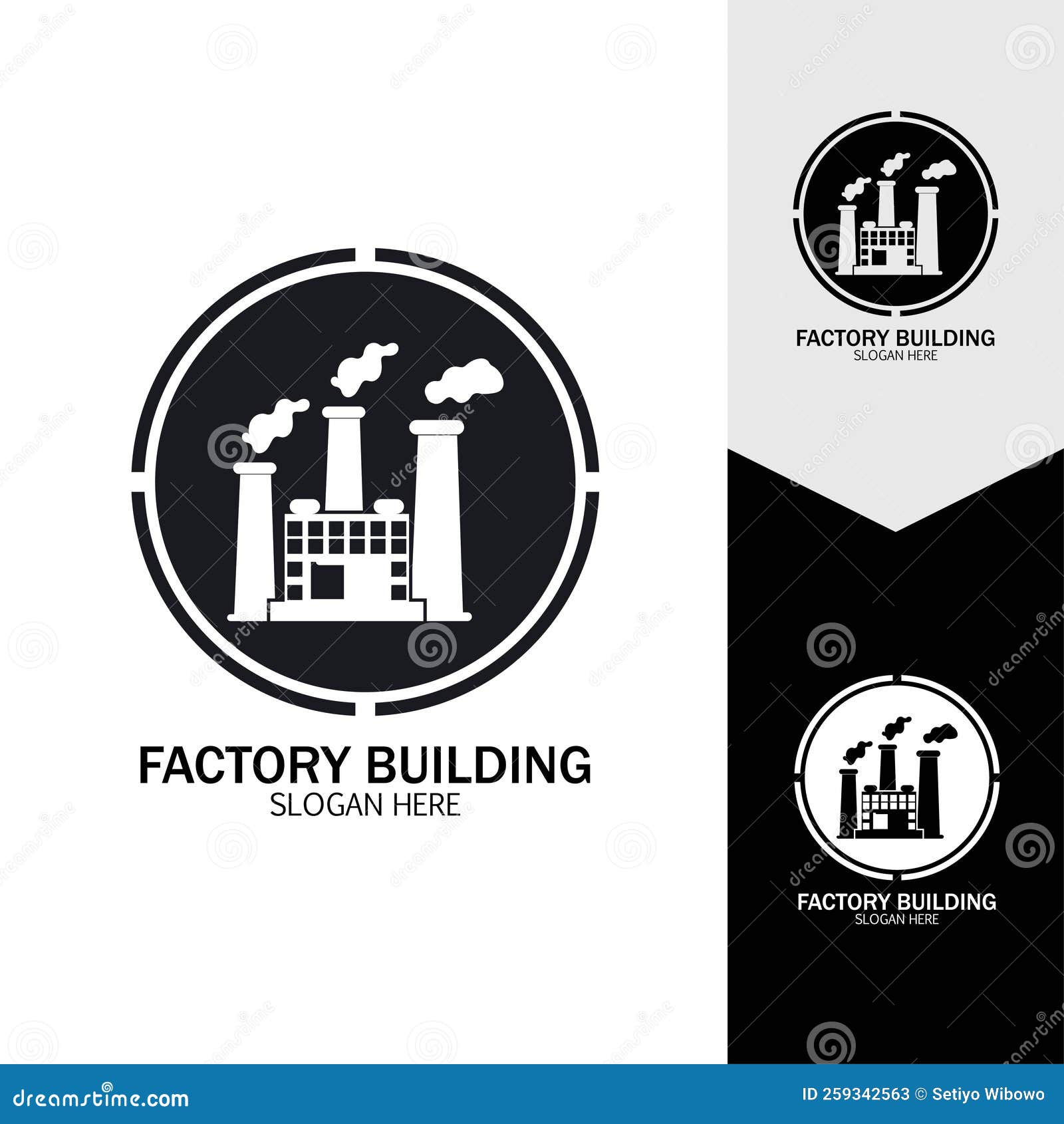 FACTORY BUILDING ICONS VECTOR Stock Vector - Illustration of design ...