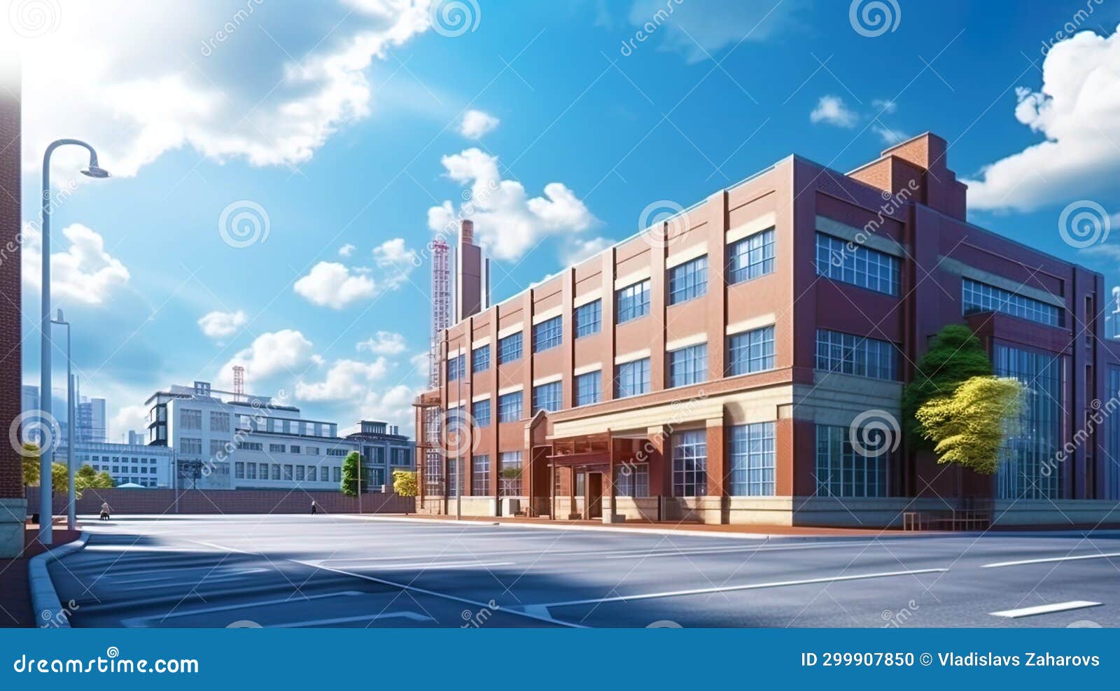 Factory Buildings in the Peripheral Zone of the City Stock Photo ...