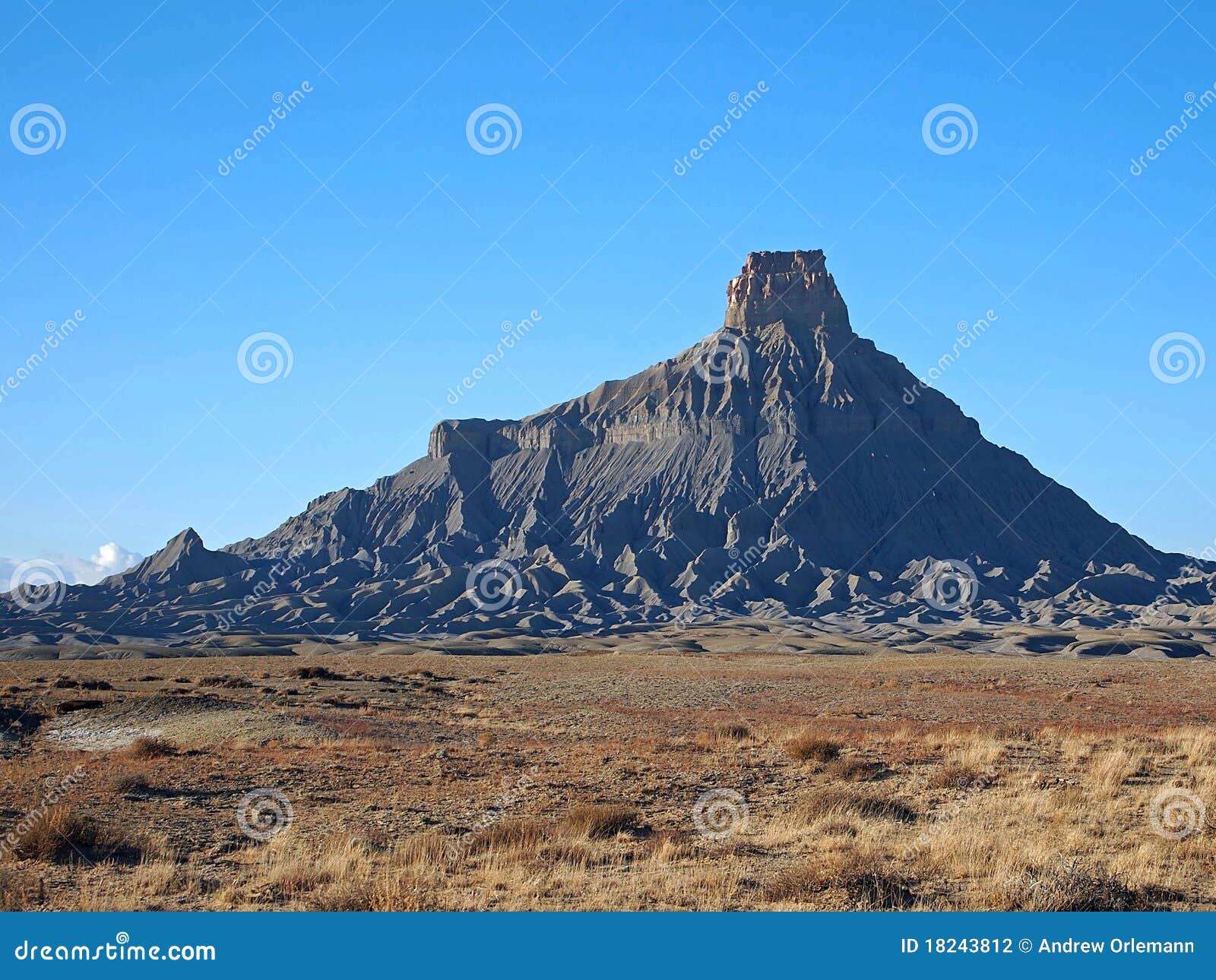 Factory Butte stock photo. Image of scenic, rock, remote - 18243812