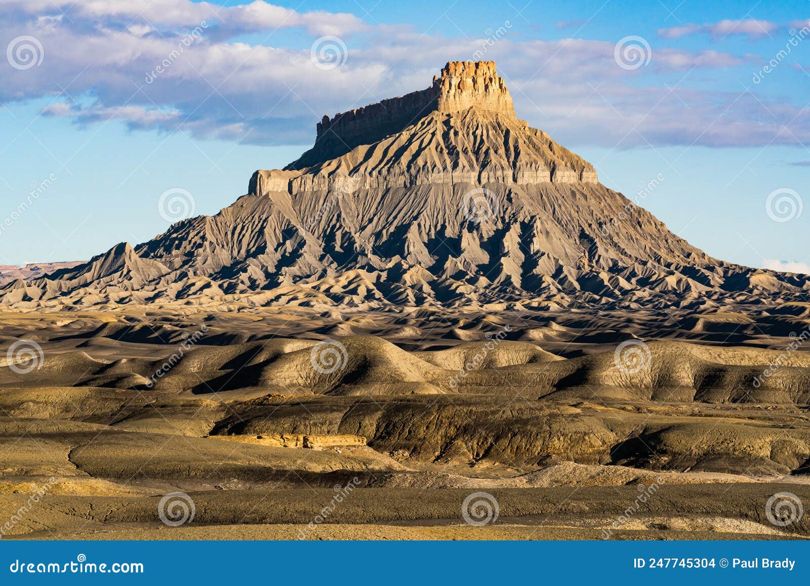 Factory Butte in Utah stock photo. Image of desert, utah - 247745304