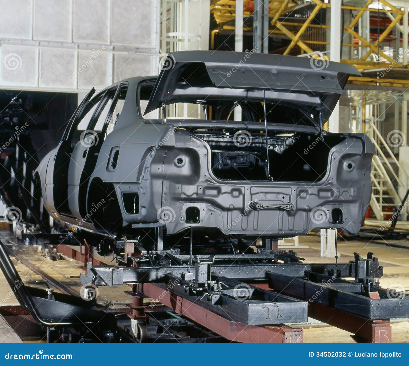 Factory car painting stock photo. Image of automobile - 34502032