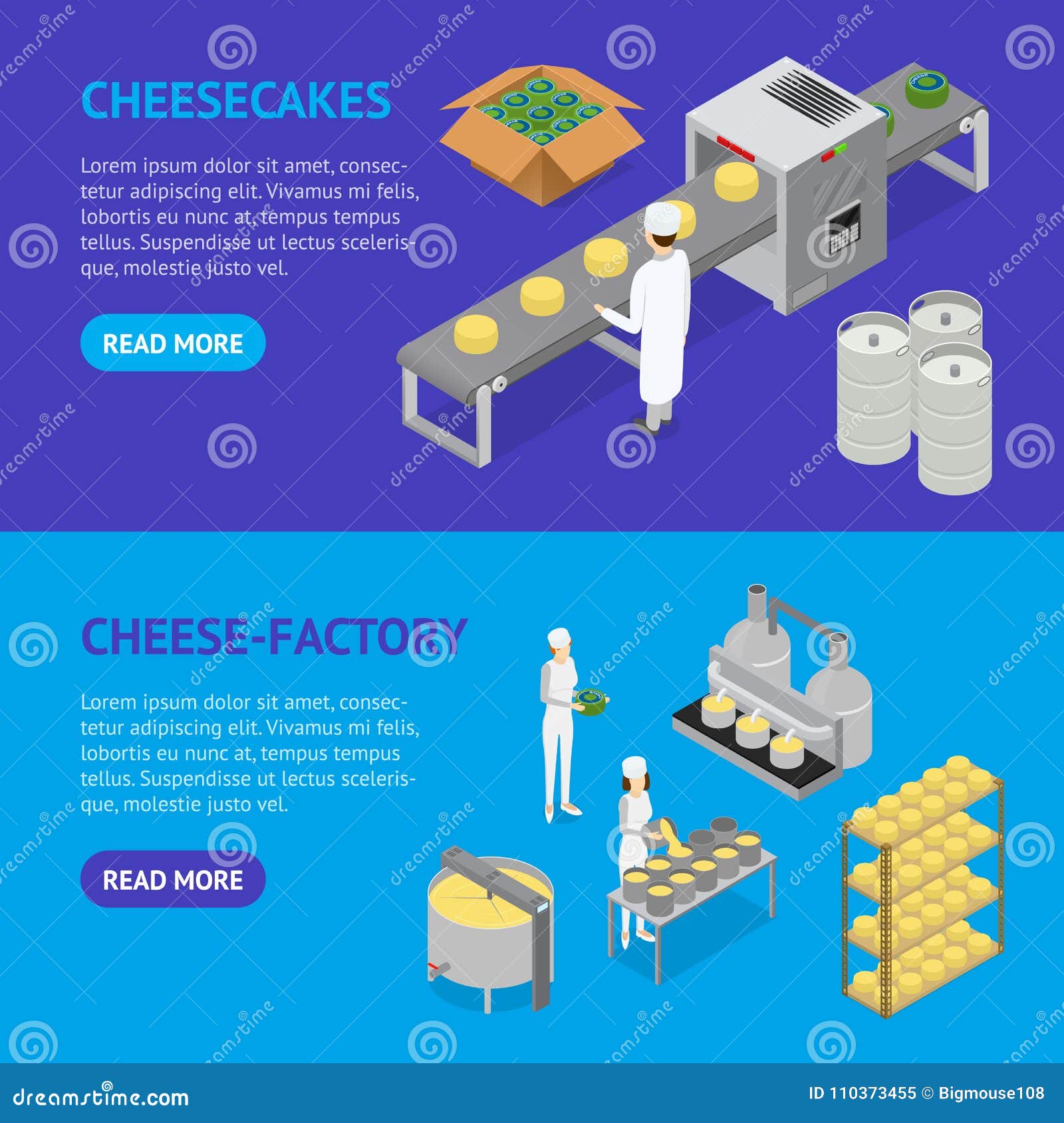 Cheese Production Factory Isometric Flowchart Vector Illustration ... Cheese Production Factory Isometric Flowchart Vector Illustration ...