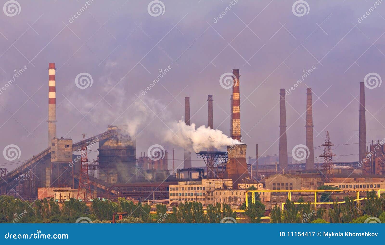 Factory chimney stock image. Image of smoke, industrial - 11154417