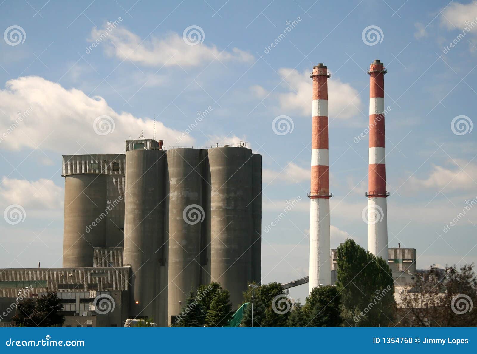 Factory with Chimney stock photo. Image of industrial - 1354760