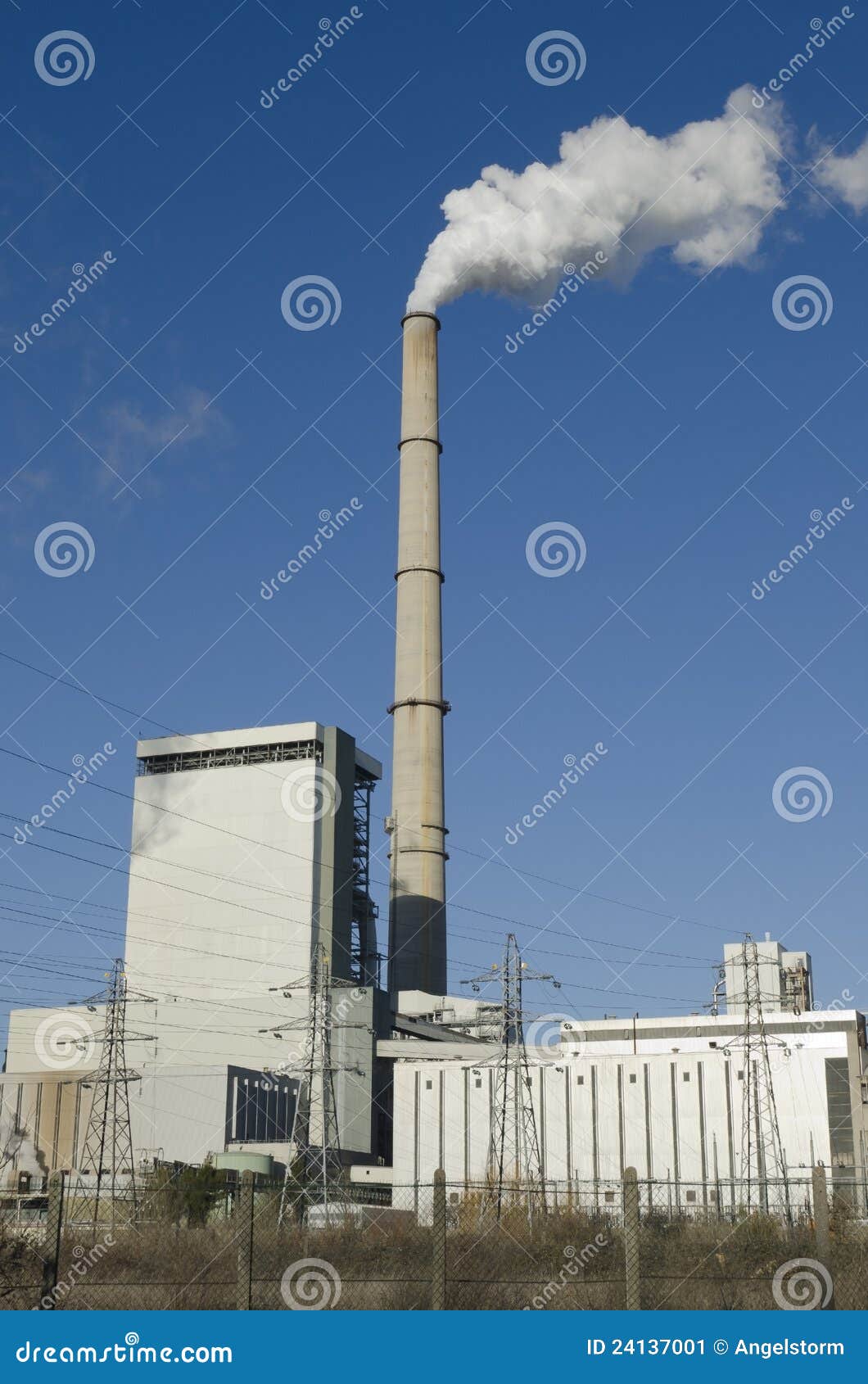 Factory chimney stock image. Image of smoke, plant, power - 24137001