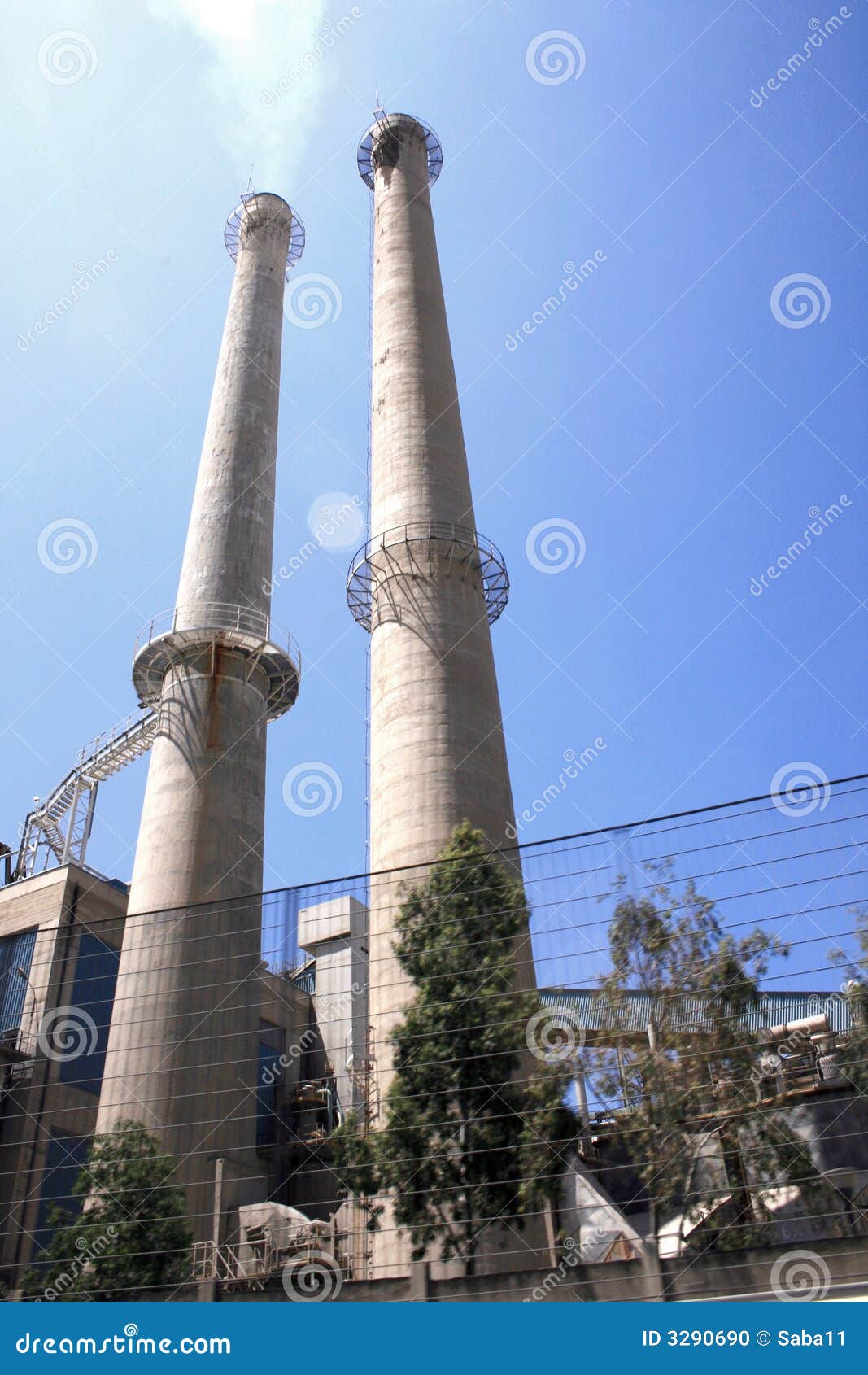 Factory chimney stock photo. Image of structures, pollution - 3290690