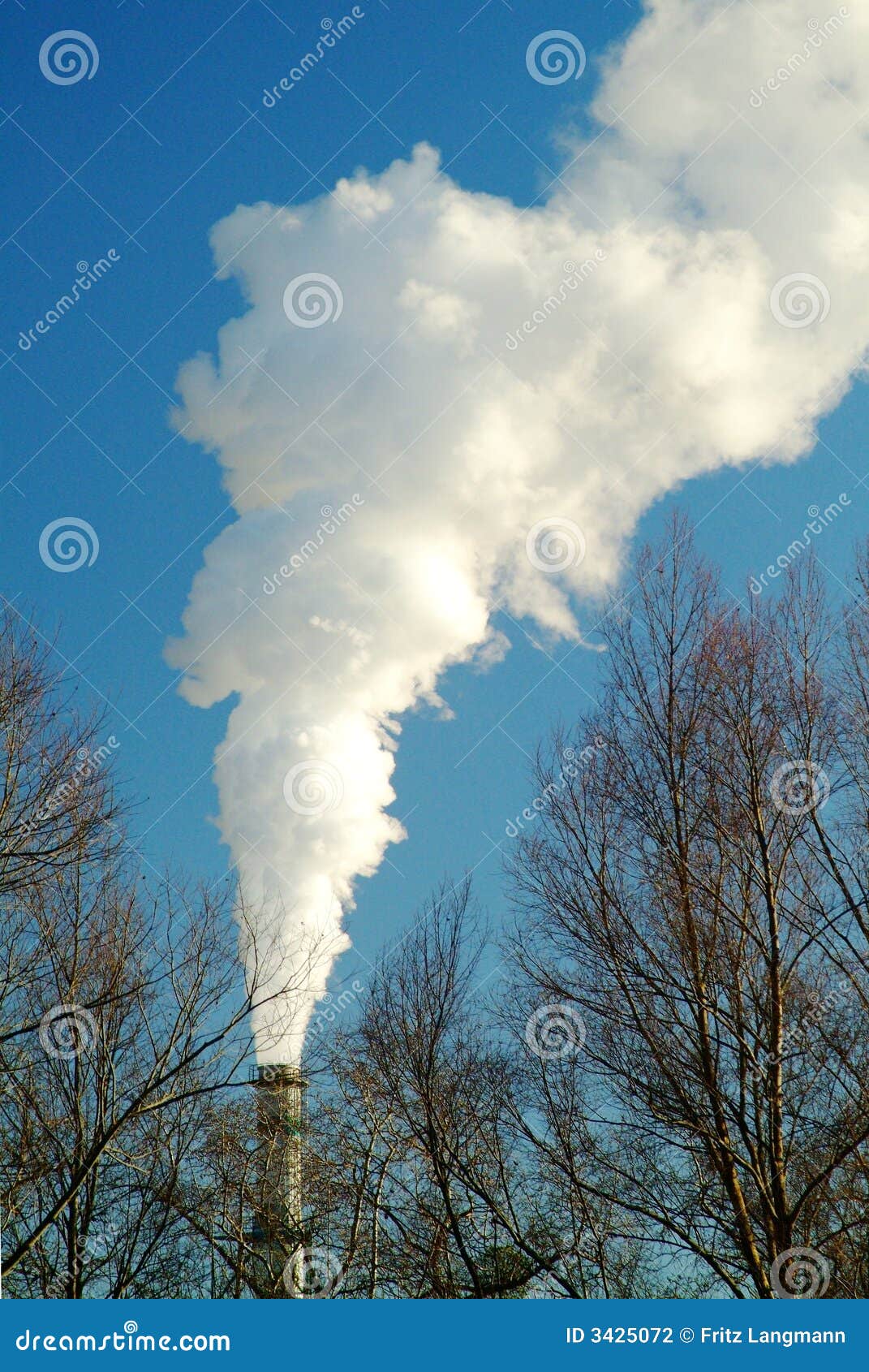 Factory Chimney, Industrial Smoke Chimneys, Tall Industrial Factory ...