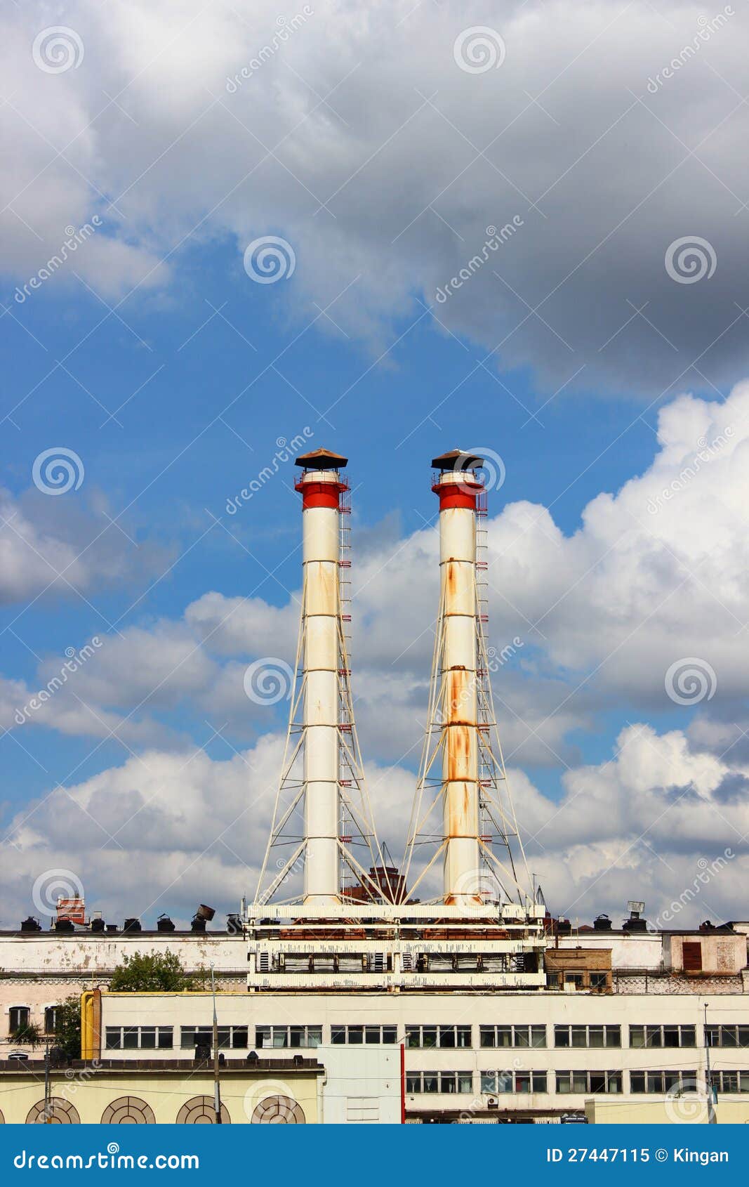 Factory chimneys stock image. Image of city, workers - 27447115