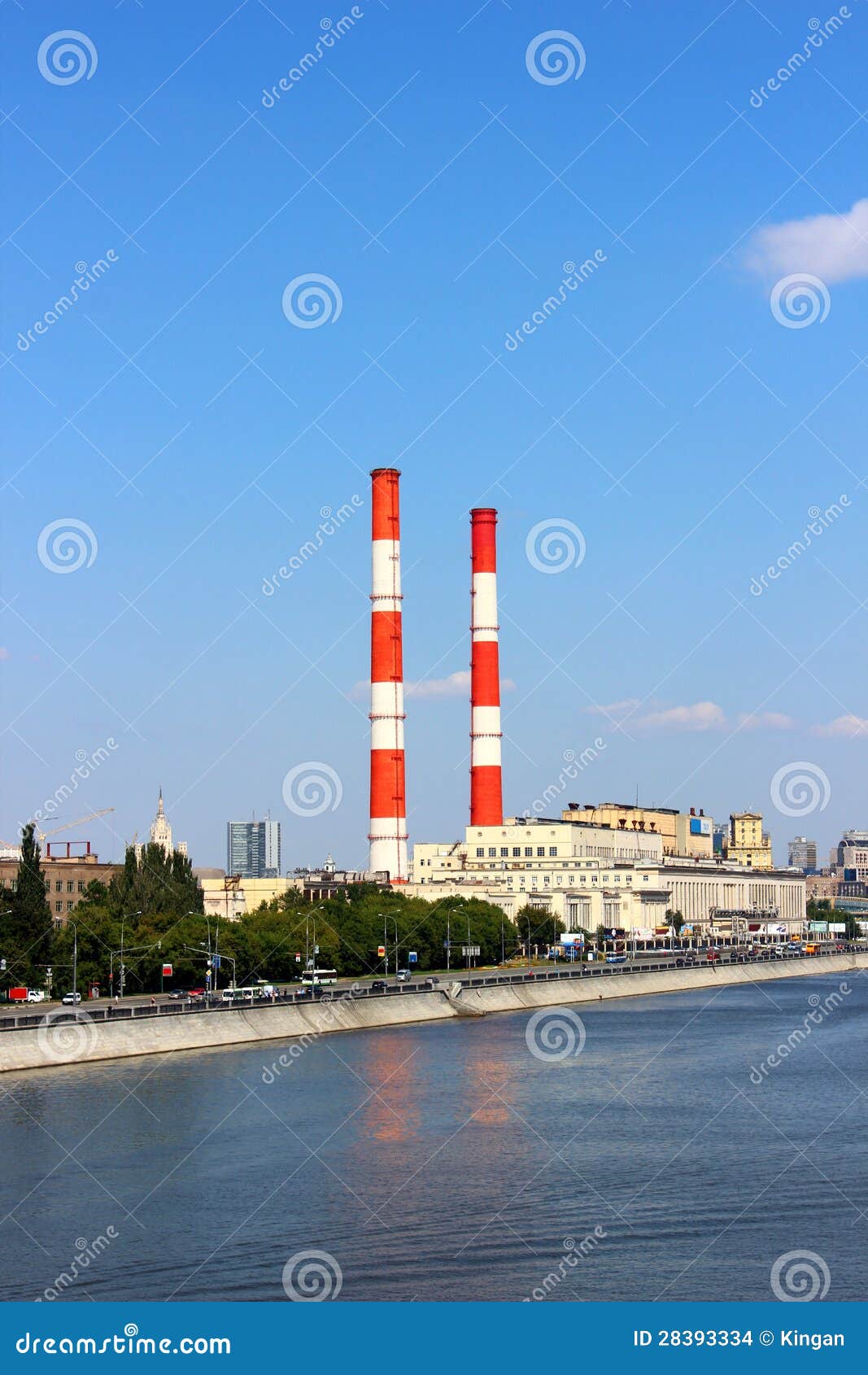 Factory chimneys stock photo. Image of russia, city, power - 28393334