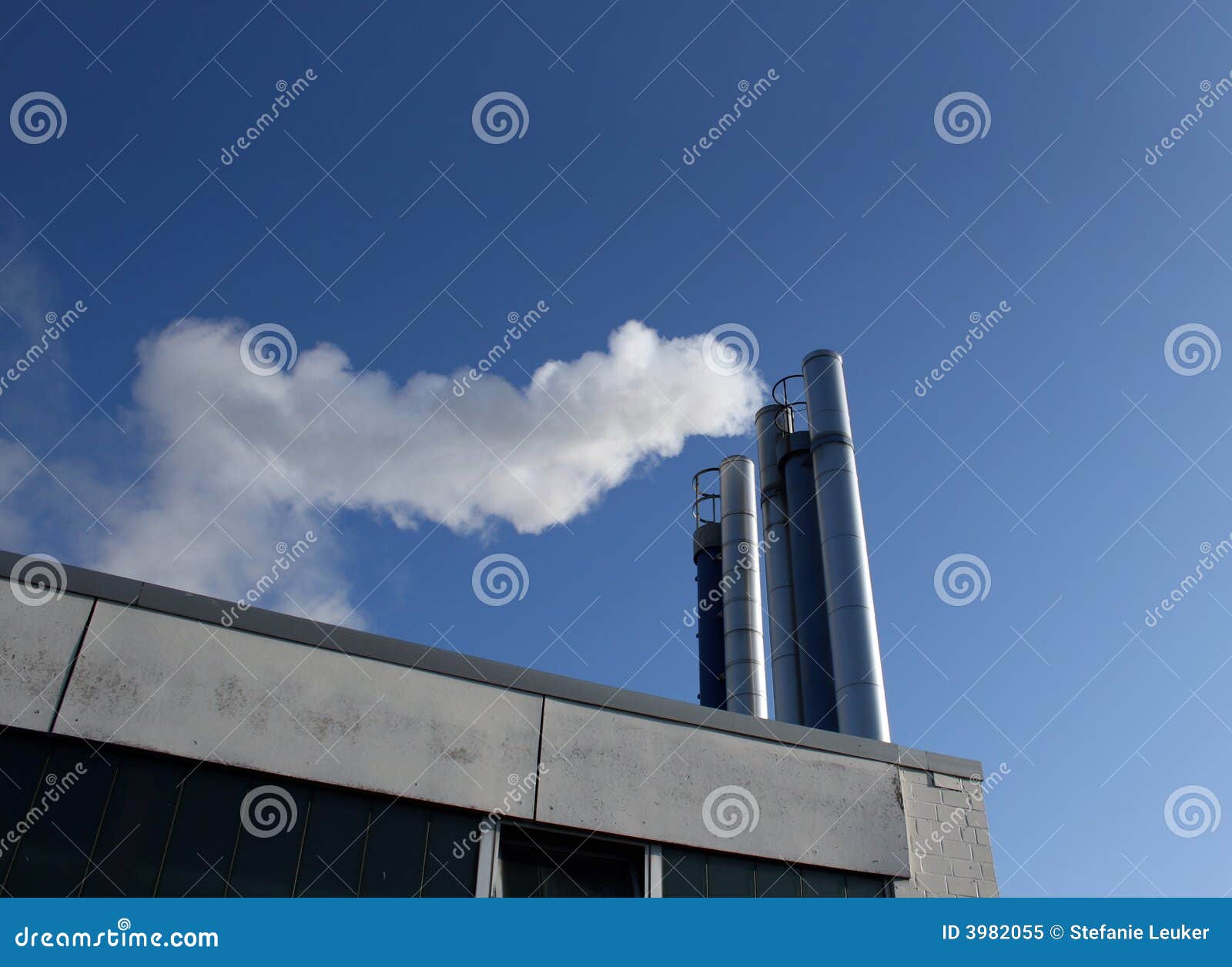 Factory chimneys stock image. Image of toxic, industrial - 3982055