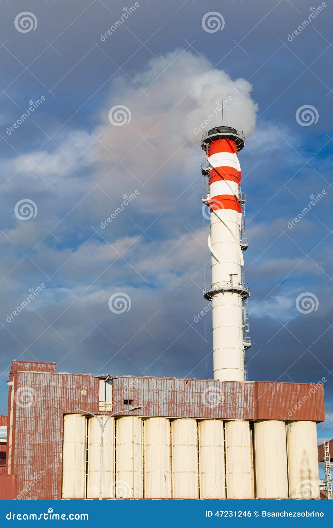 Factory chimneys stock photo. Image of energy, manufactures - 47231246
