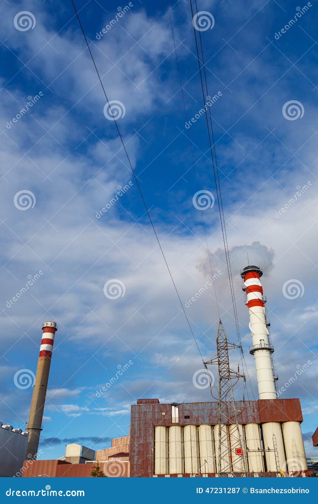 Factory chimneys stock image. Image of change, architecture - 47231287