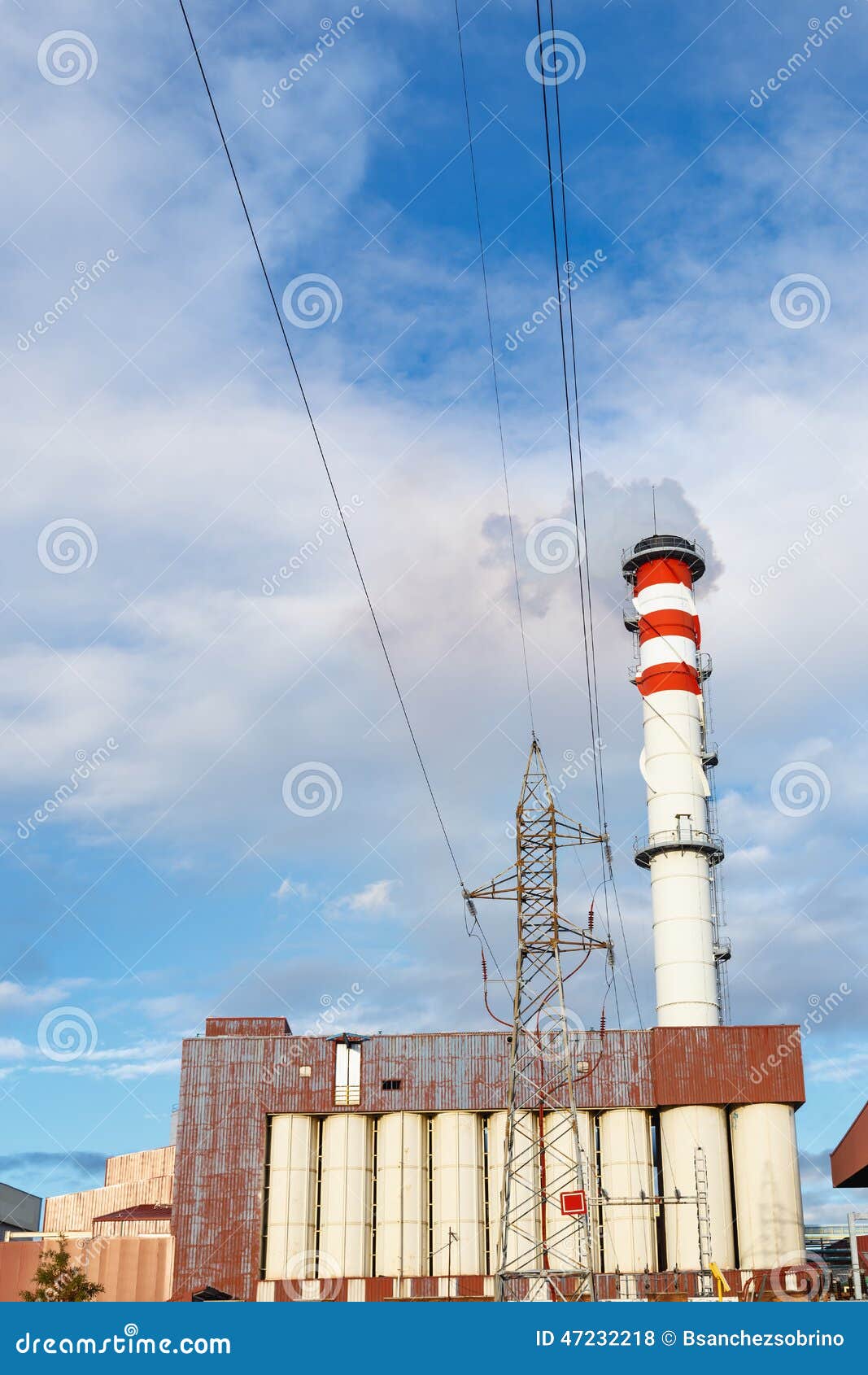 Factory chimneys stock photo. Image of architecture, turret - 47232218