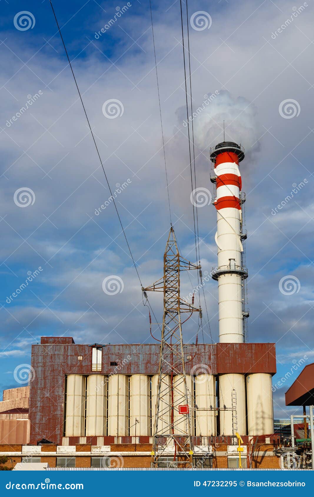 Factory chimneys stock image. Image of electricity, change - 47232295