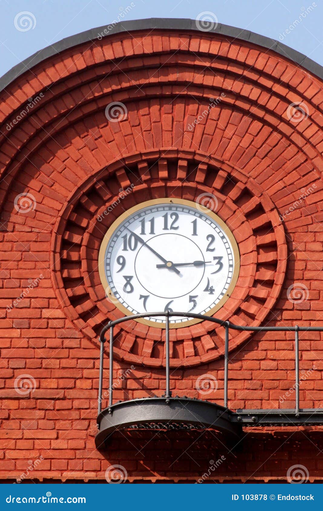 Factory Clock 1 stock photo. Image of worker, brick, barierka - 103878