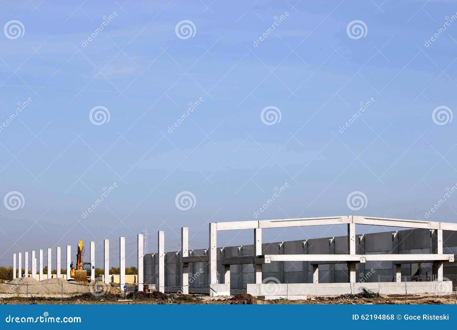 Factory Construction Site Industry Zone Stock Photo - Image of progress ...