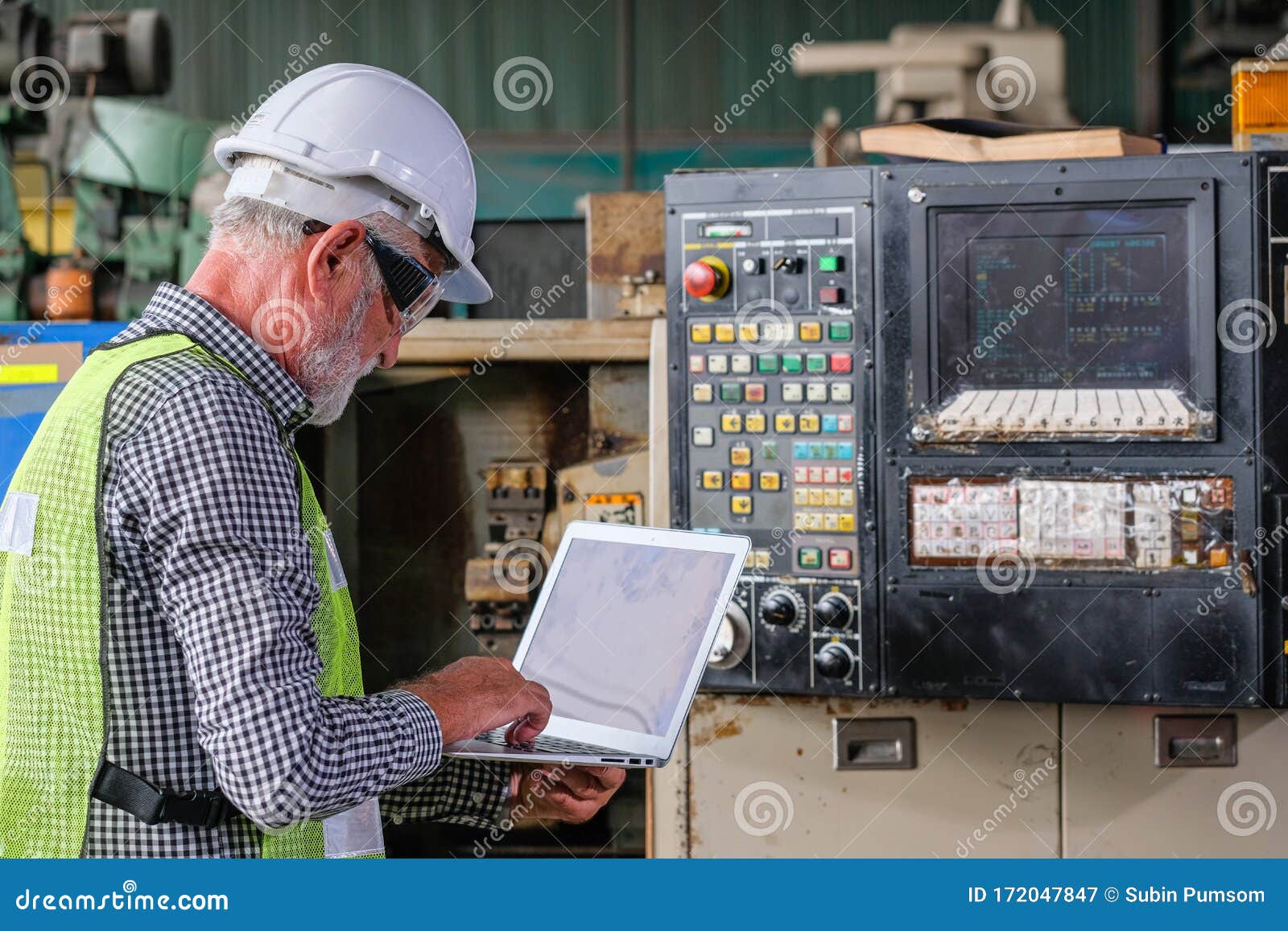 Factory Control Center of Production with Service Stock Image - Image ...
