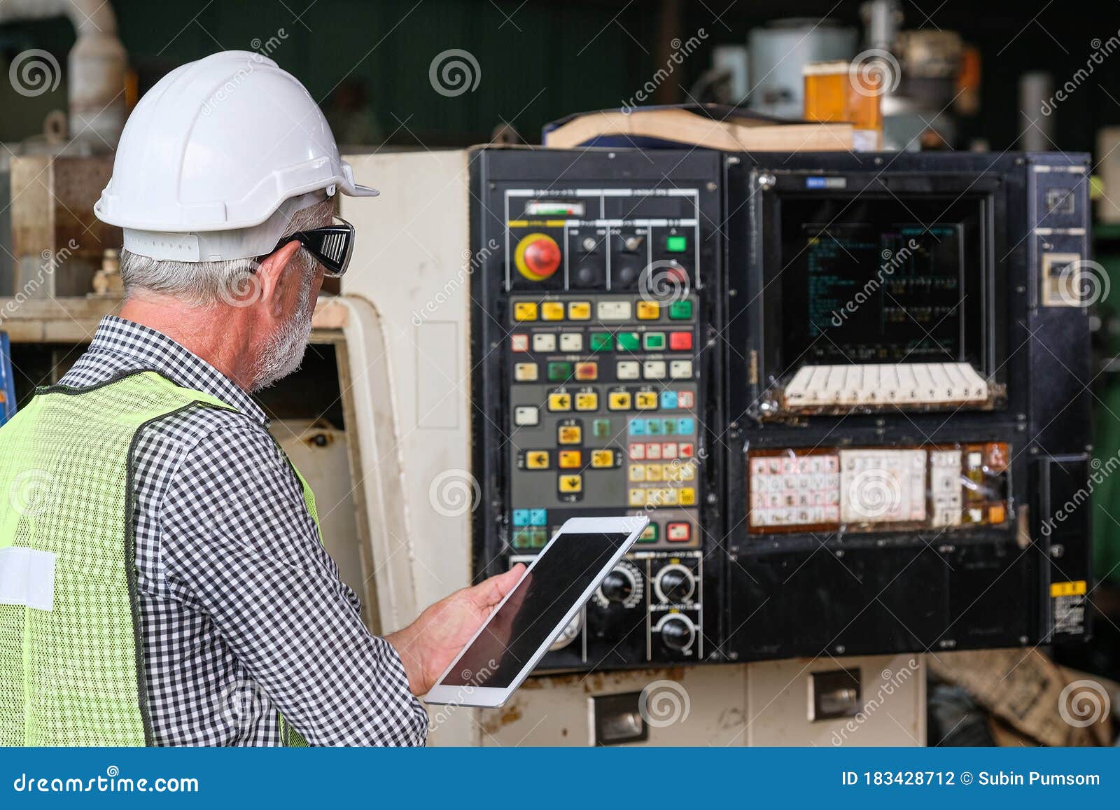 Factory Control Center of Production with Team Stock Photo - Image of ...
