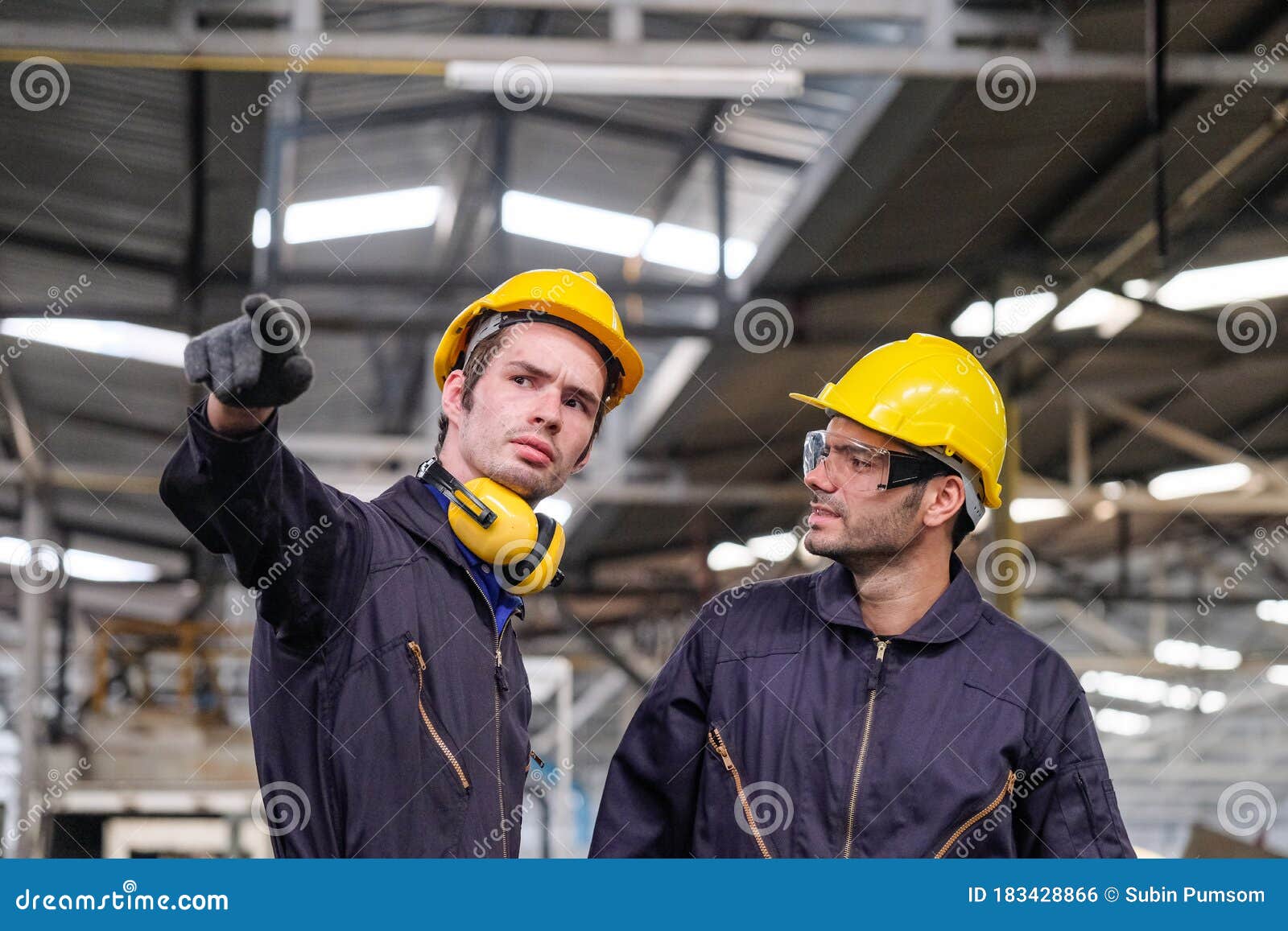 Factory Control Center of Production with Team Stock Photo - Image of ...