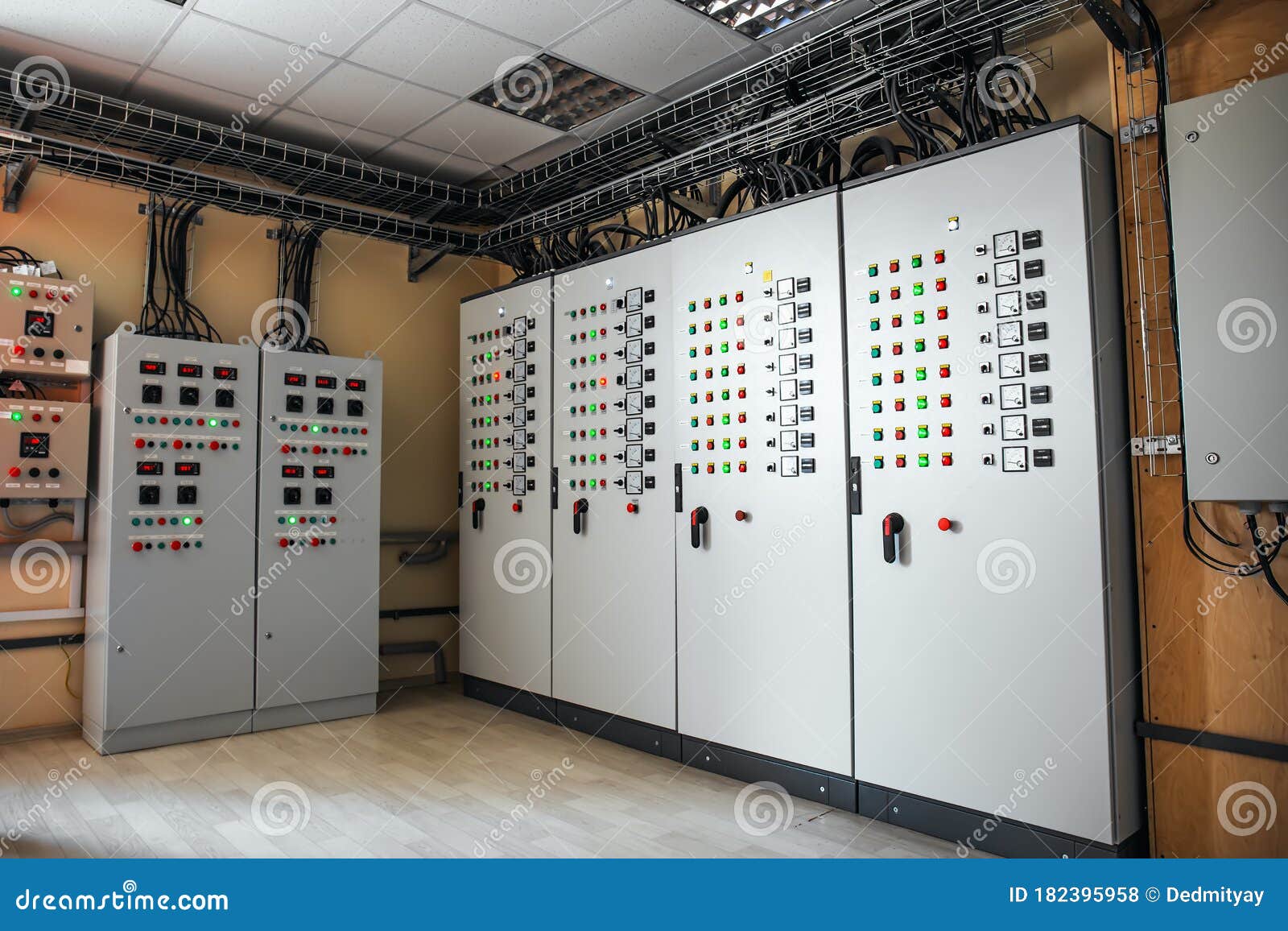 Factory Control Panel with Buttons and Switches, Special Industrial ...