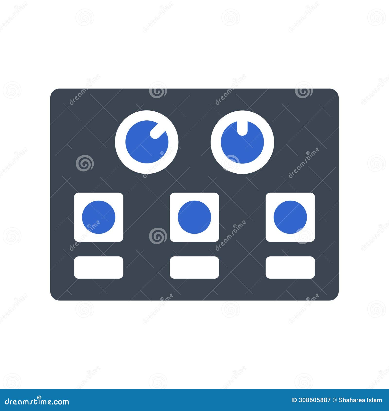 Factory control panel Icon stock illustration. Illustration of factory ...
