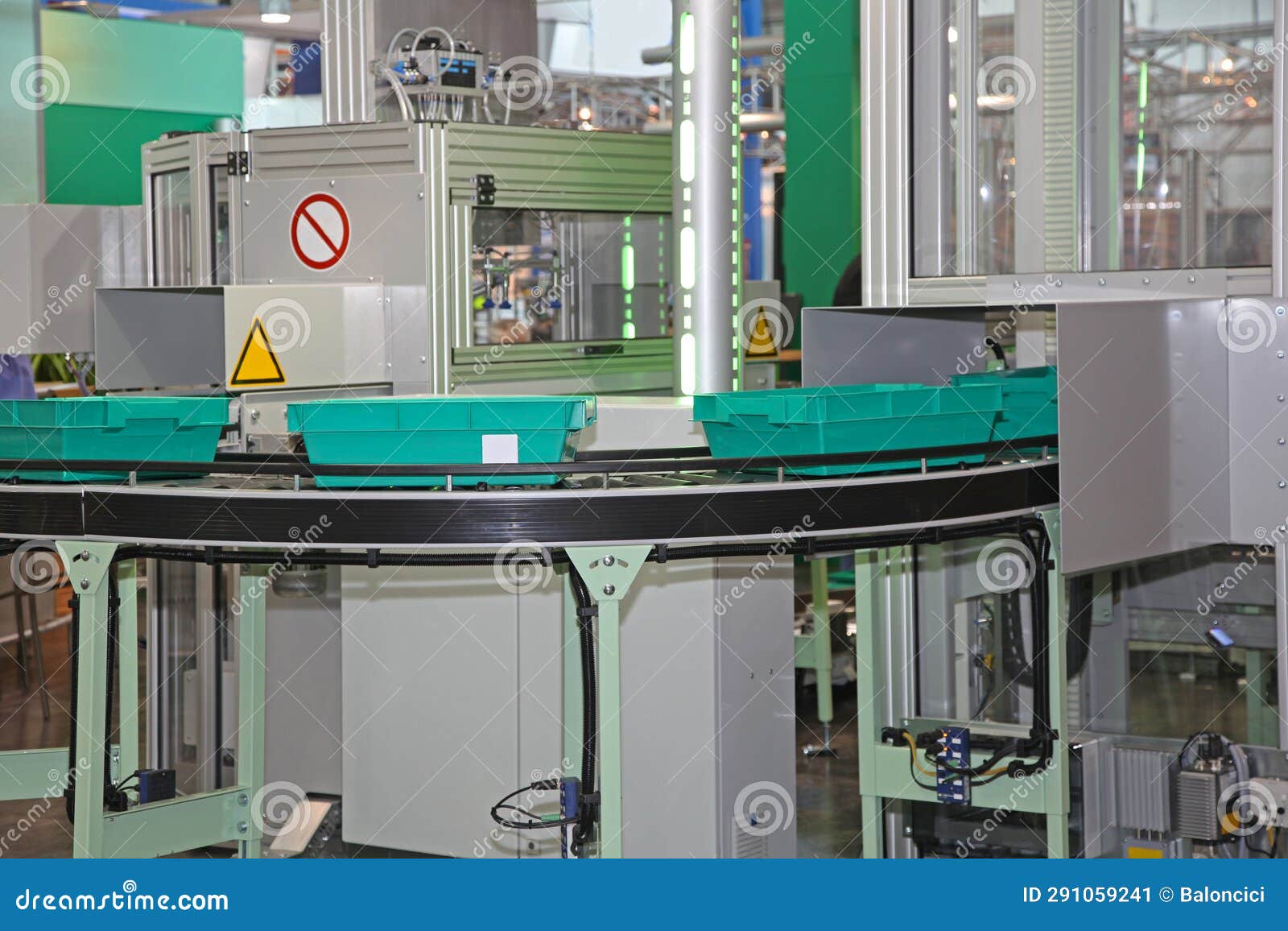 Factory Conveyor Transport stock image. Image of factory - 291059241