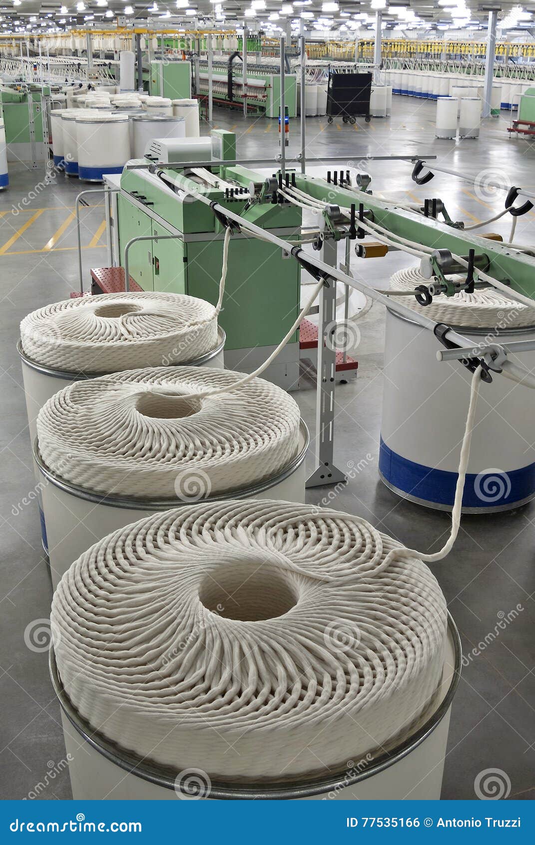 Factory Cotton Spinning Machine Stock Photography | CartoonDealer.com ...