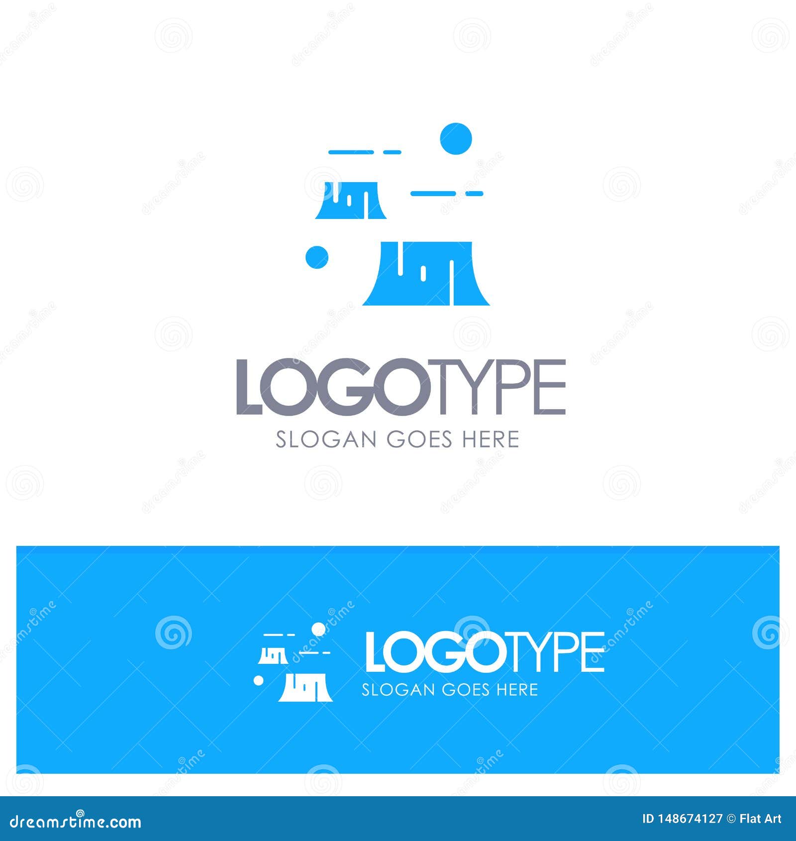 Factory, Damage, Deforestation, Destruction, Environment Blue Solid ...